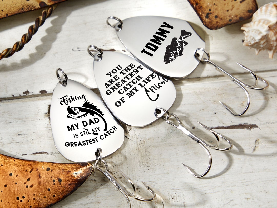 Personalized Fishing Lure Hooked-father's Day Gift-fishing Gift-custom ...