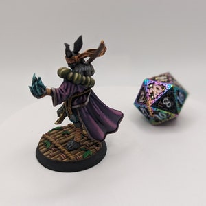 Hand Painted Harengon Harefolk Monk Miniature Dungeons and Dragons - Etsy