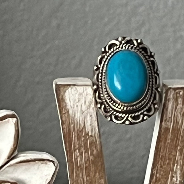 Large Turquoise Ring - Etsy