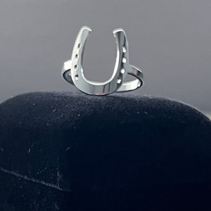 Stainless-steel U-shaped Finger Ring, Horseshoe Lucky Jewelry, Birthday ...