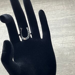 Stainless-steel U-shaped Finger Ring, Horseshoe Lucky Jewelry, Birthday ...