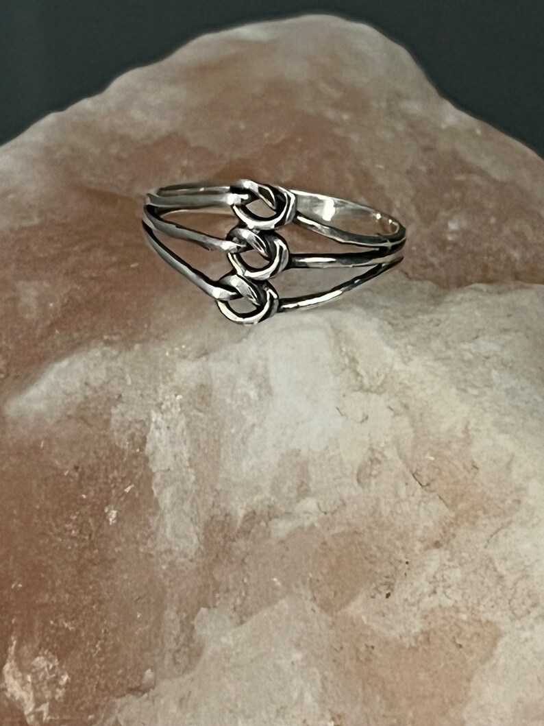 Celtic Love Knot Sterling Silver Ring, Celtic Irish Knot Ring, Gift for ...