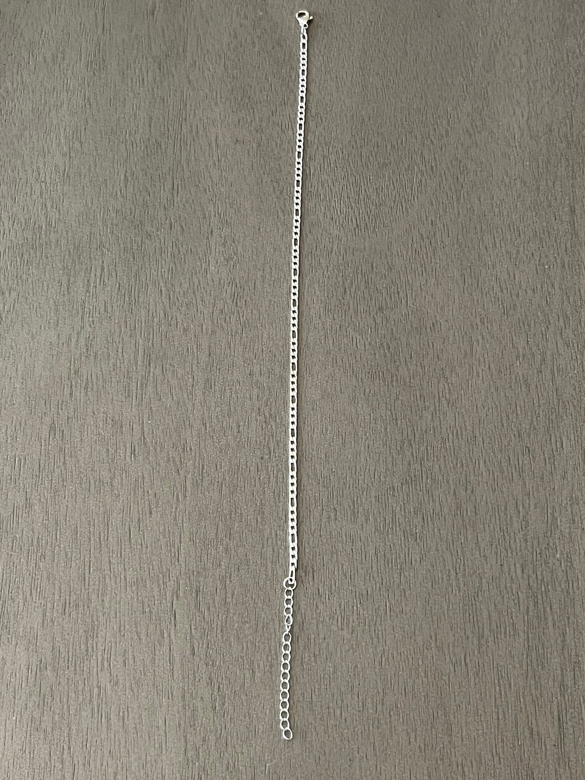 Figaro Anklet, Stainless Steel Adjustable Figaro Chain Anklet Bracelet ...