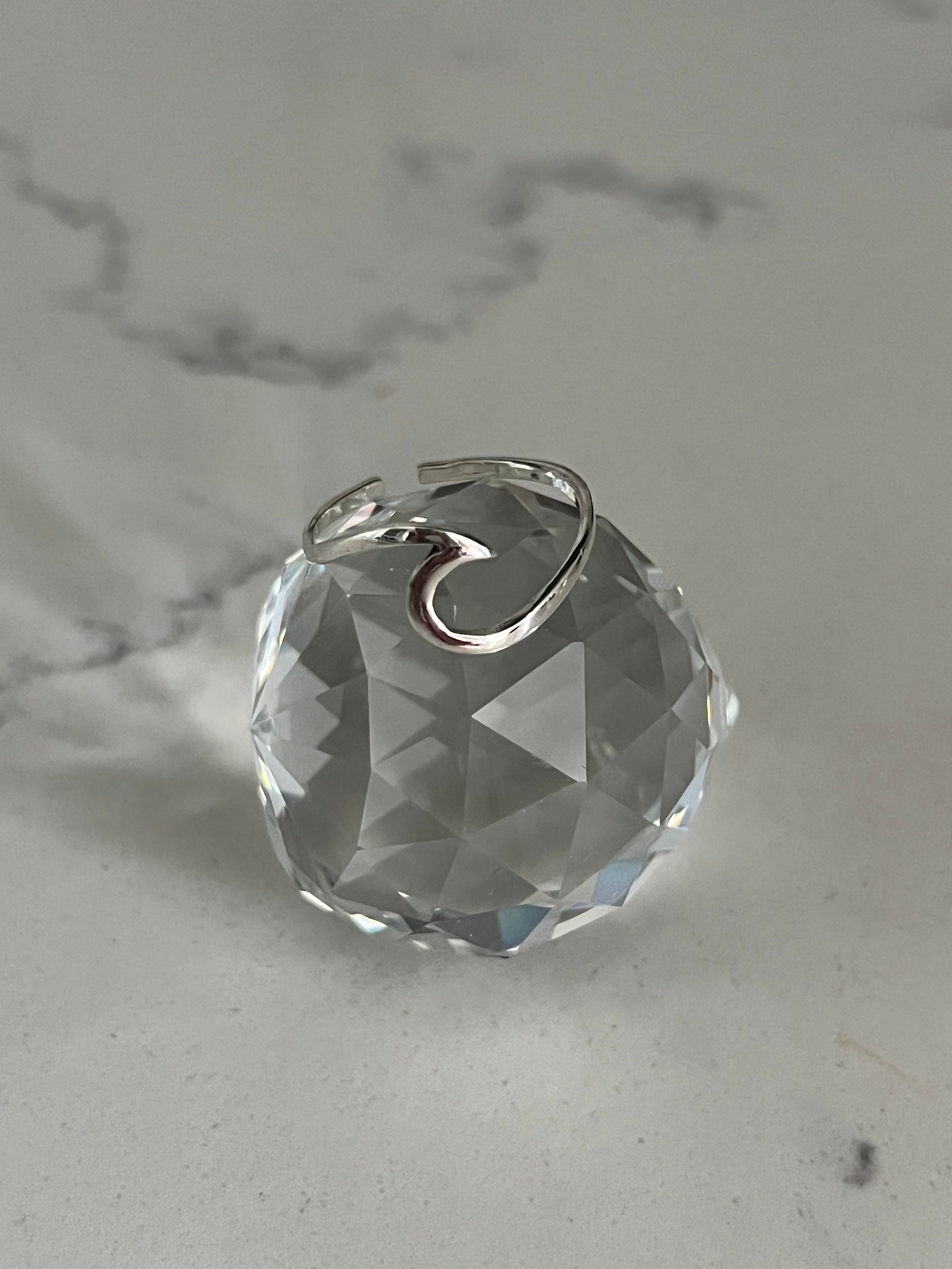 Sterling Silver Breaking Wave Toe Ring: Adjustable Beach Jewelry - Etsy