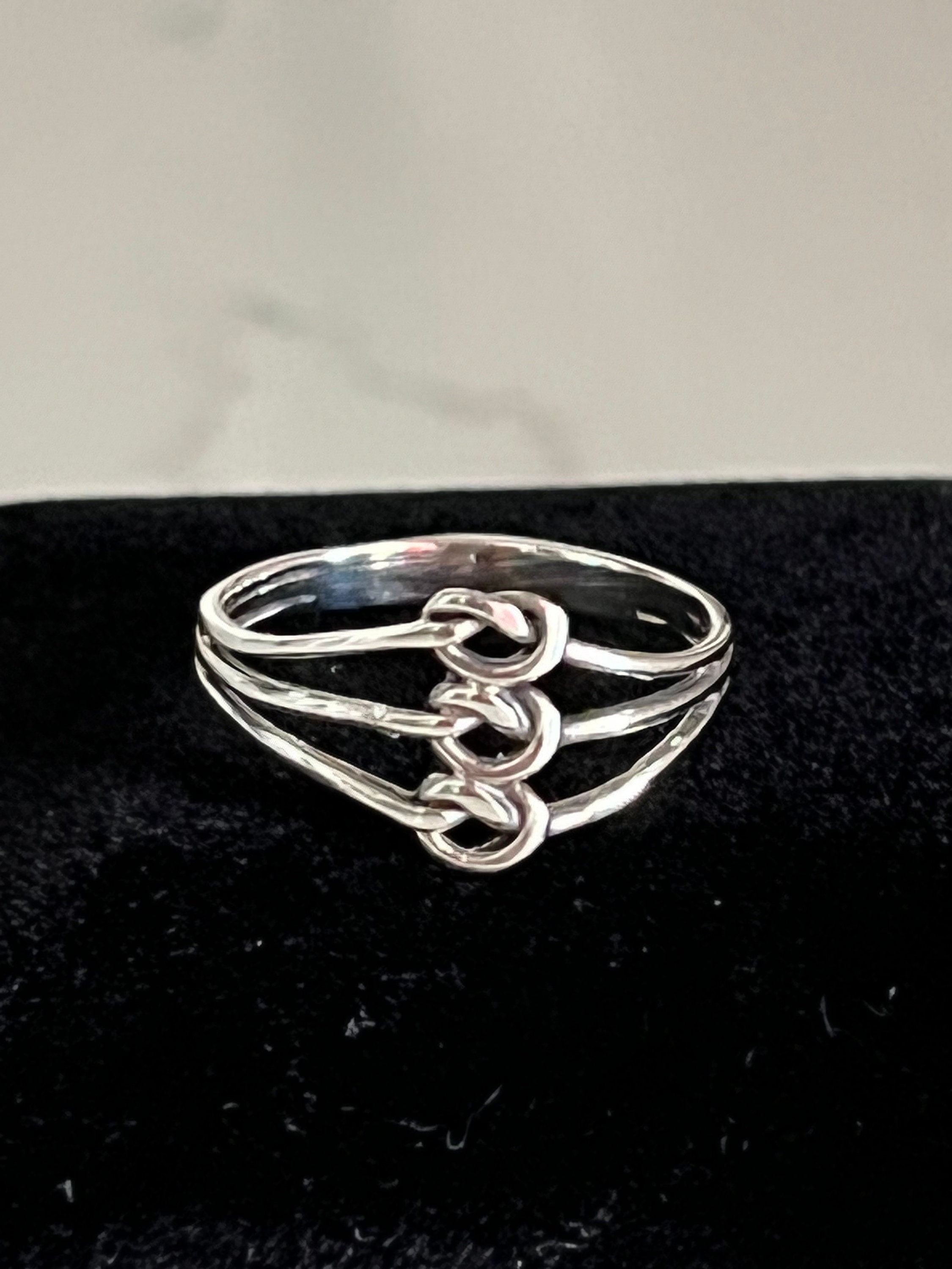 Celtic Love Knot Sterling Silver Ring, Celtic Irish Knot Ring, Gift for Her - Etsy