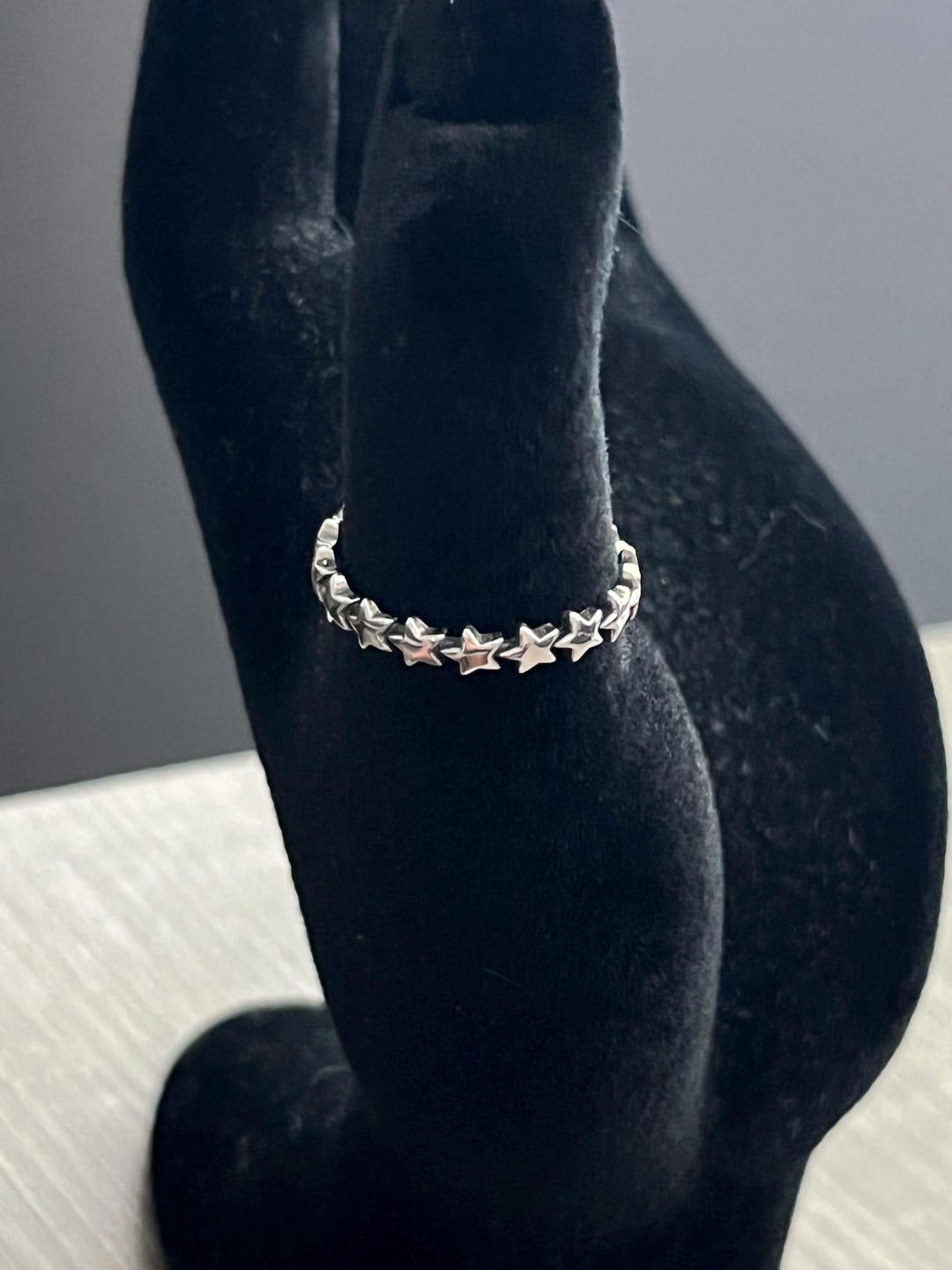 Sterling Silver Star Band Ring: Simple Daily Wear - Etsy