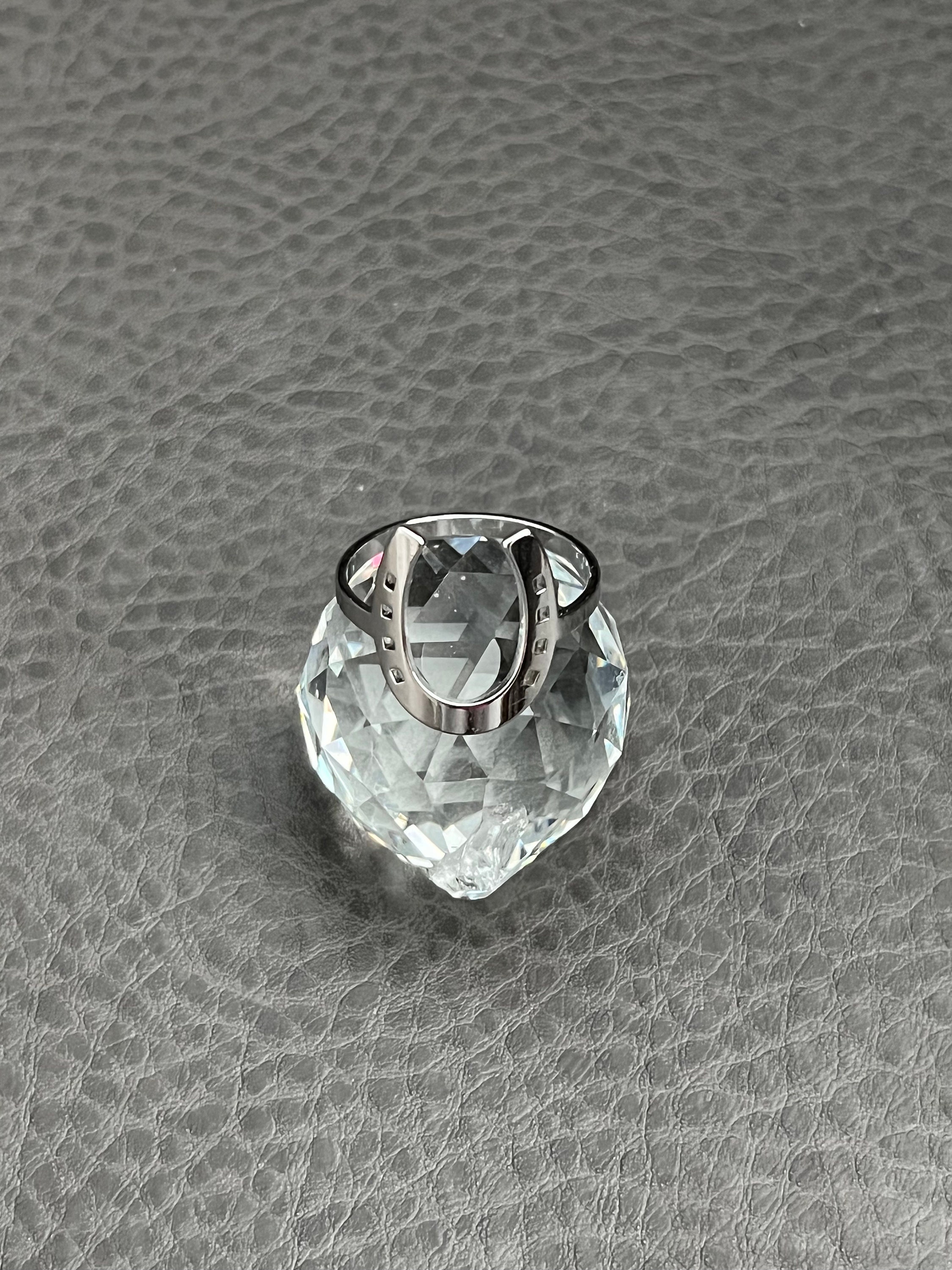 Stainless-steel U-shaped Finger Ring, Horseshoe Lucky Jewelry, Birthday ...