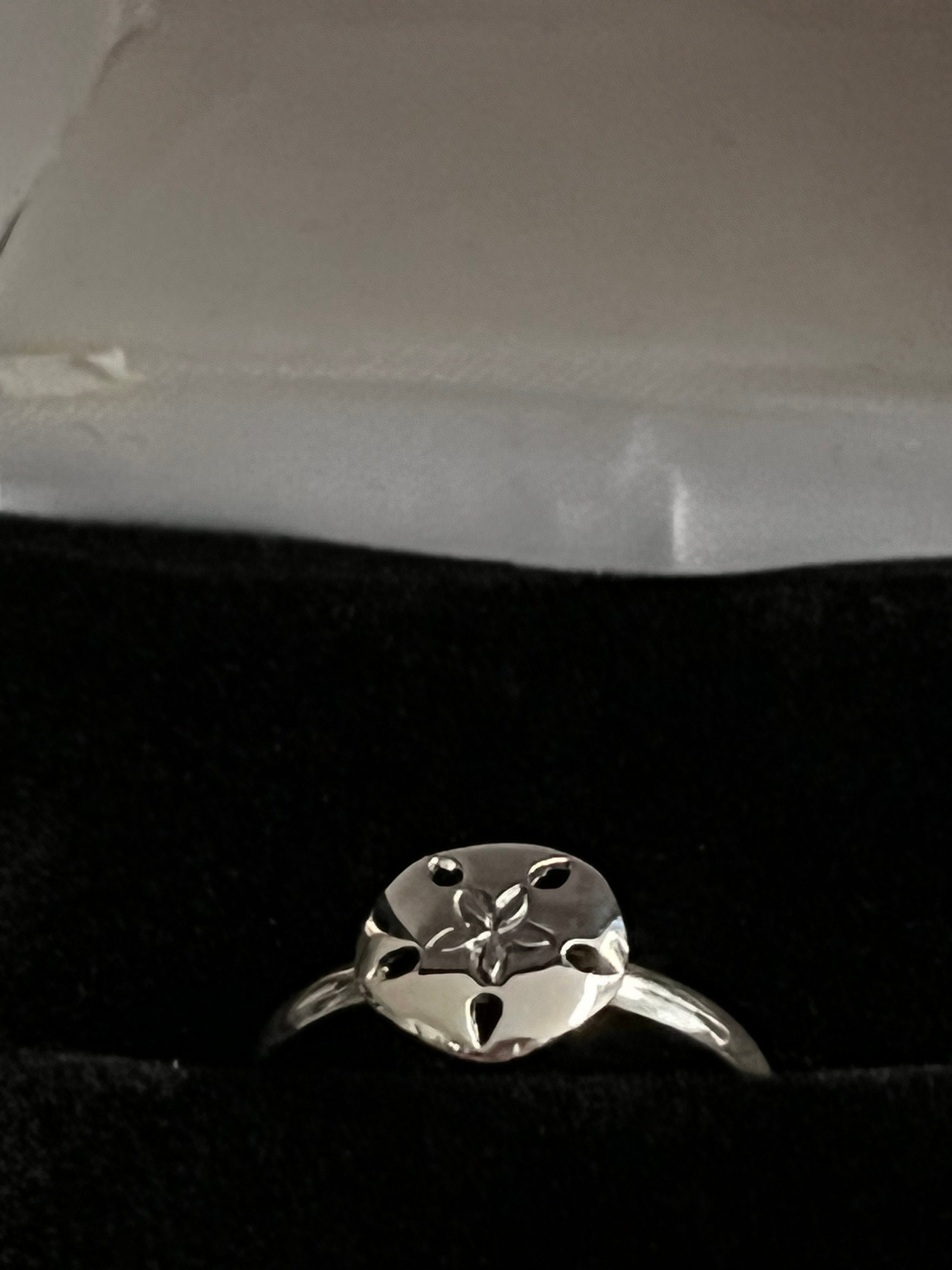 Sterling Silver Sand Dollar Ring, Nautical Jewelry, Beach & Ocean ...