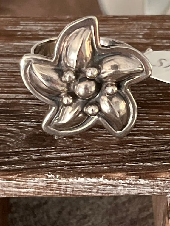 950 sterling silver ring - Gem