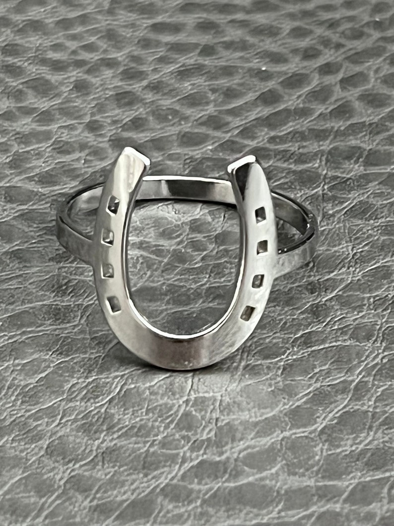 Stainless-steel U-shaped Finger Ring Horseshoe Lucky Jewelry - Etsy