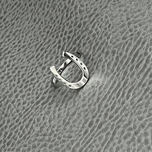 Stainless-steel U-shaped Finger Ring, Horseshoe Lucky Jewelry, Birthday ...