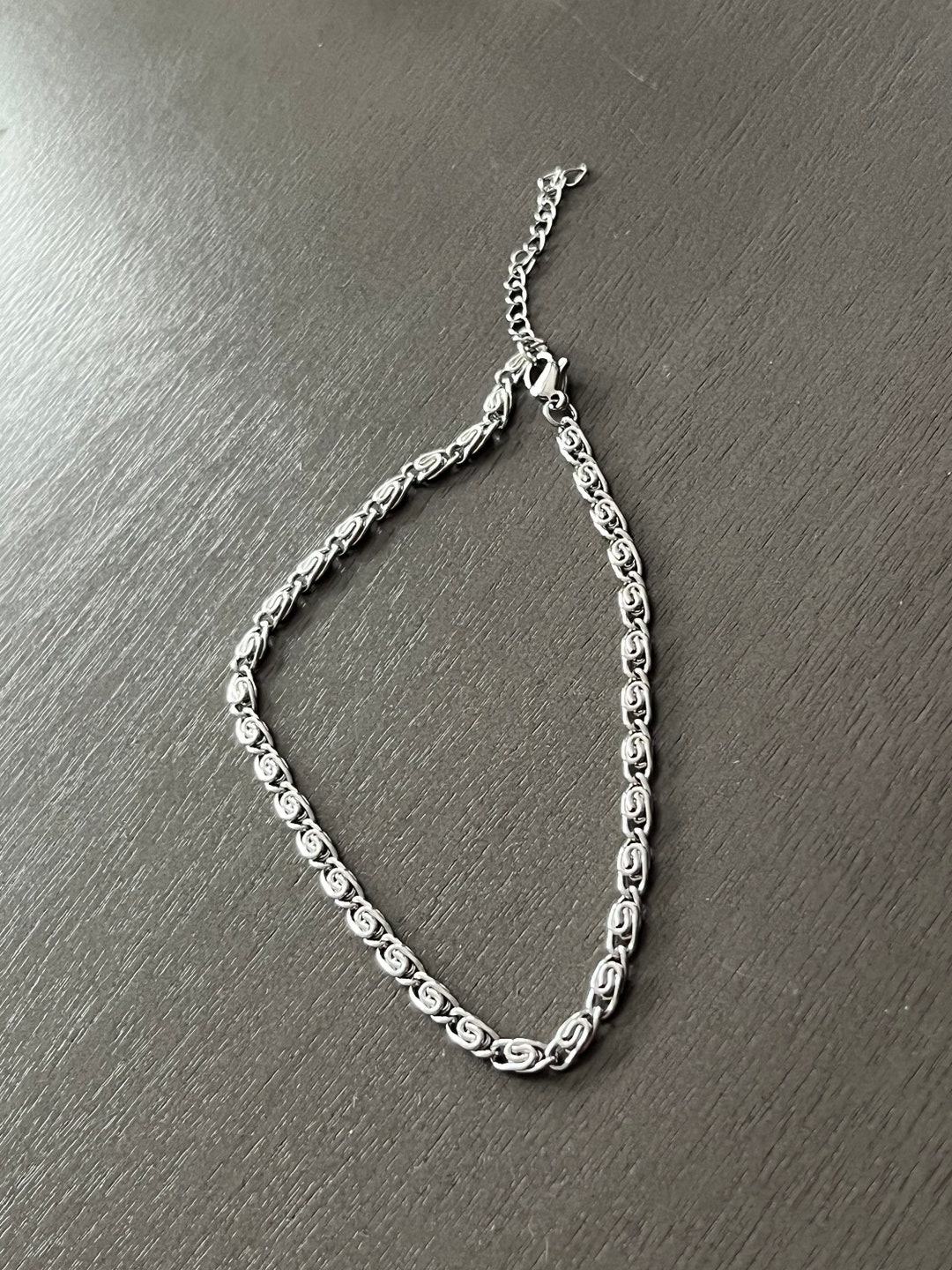 Stainless Steel Scroll Anklet, Plain Anklet, Simple Ankle Anklet, for ...