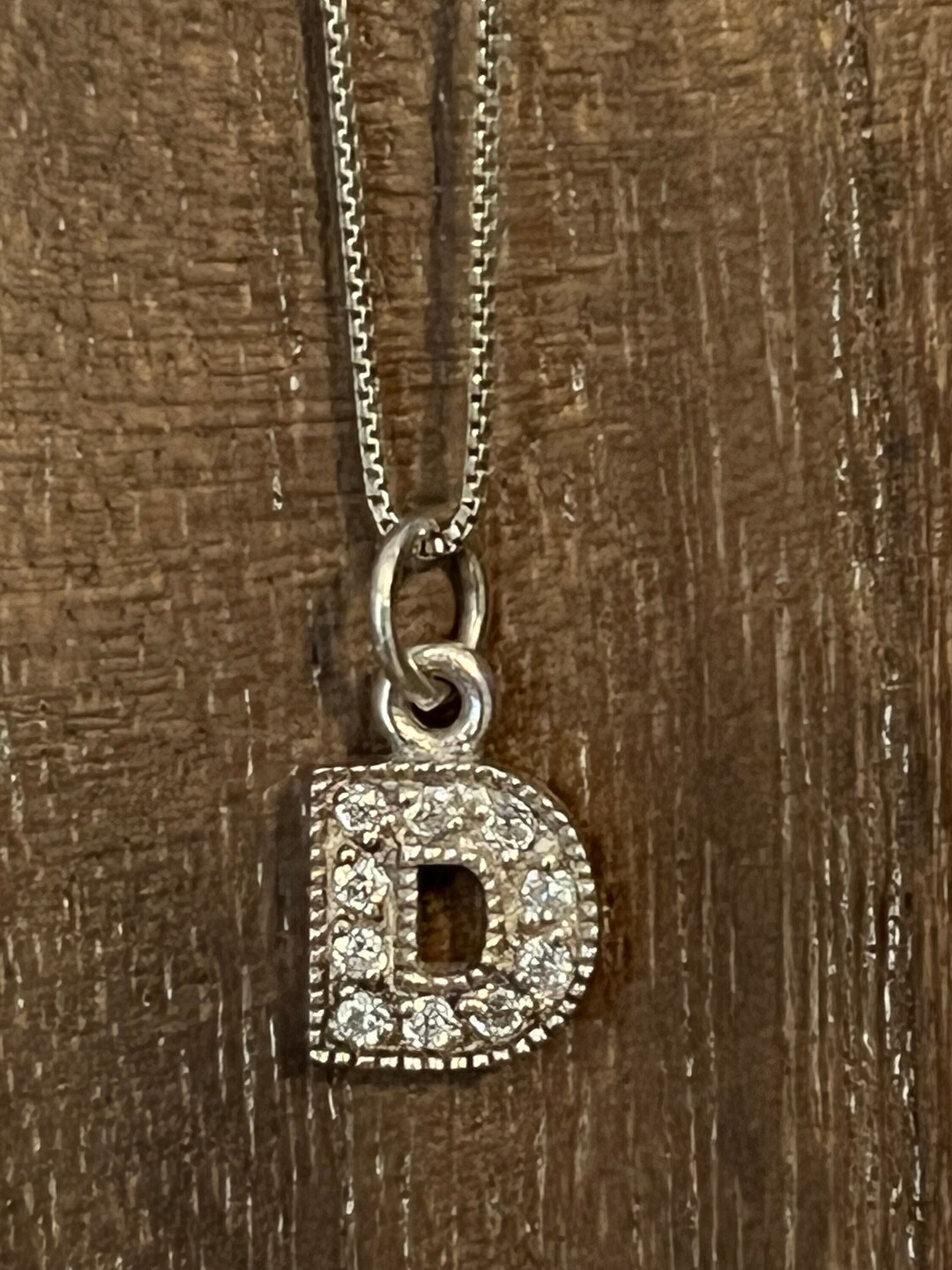 Dainty Cubic Zirconia Initials Diamond 925 Sterling Silver Necklaces - Etsy