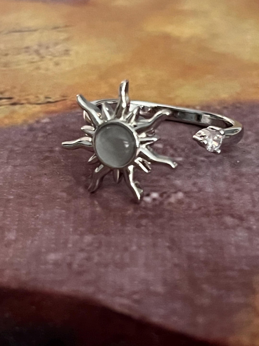 Female Decompression Ring, Rotatable Opening Adjustable Finger Ring ...