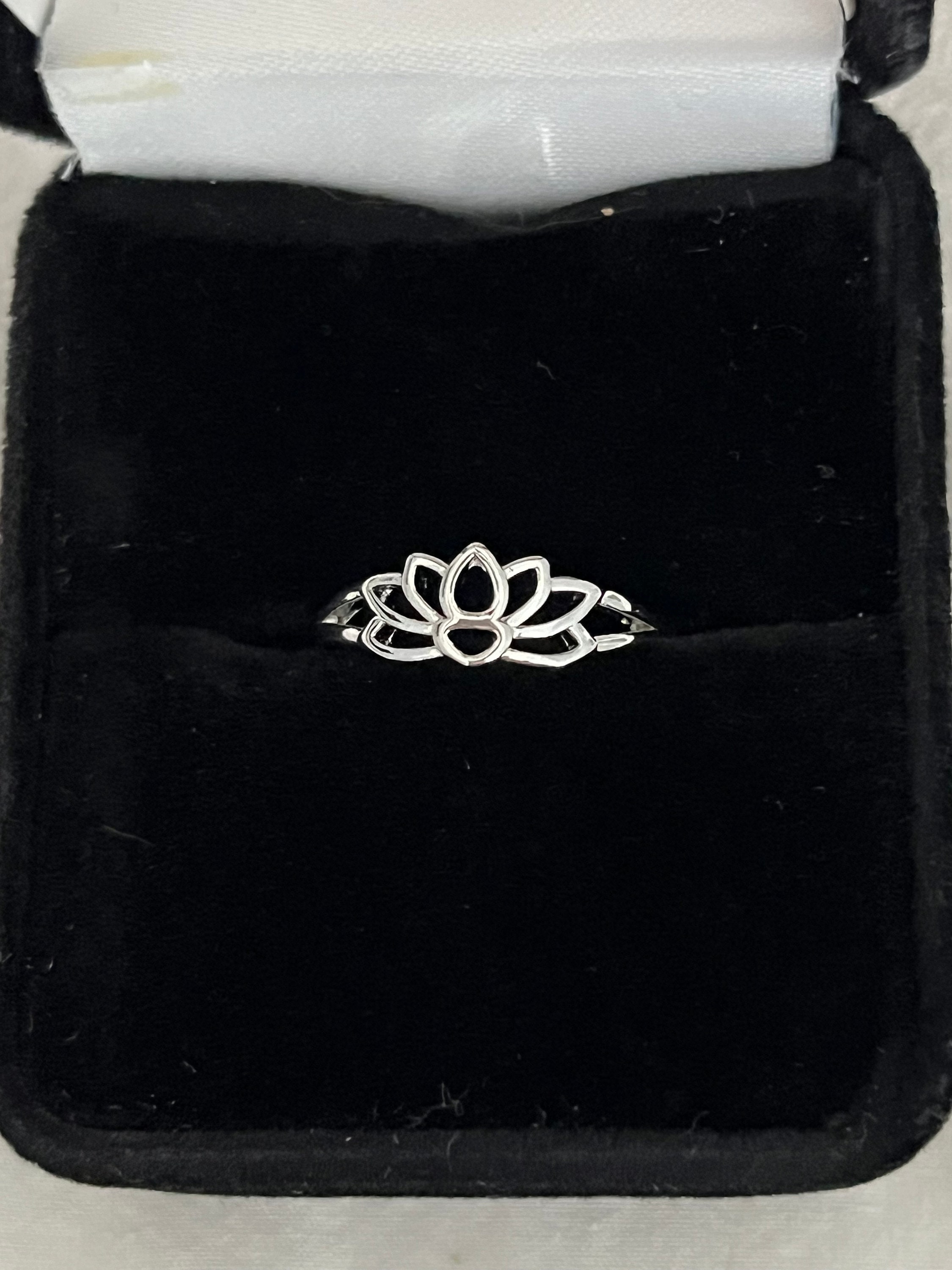 Elegant Style Stainless Steel Foot Ring, Hollow Lotus Adjustable Open ...