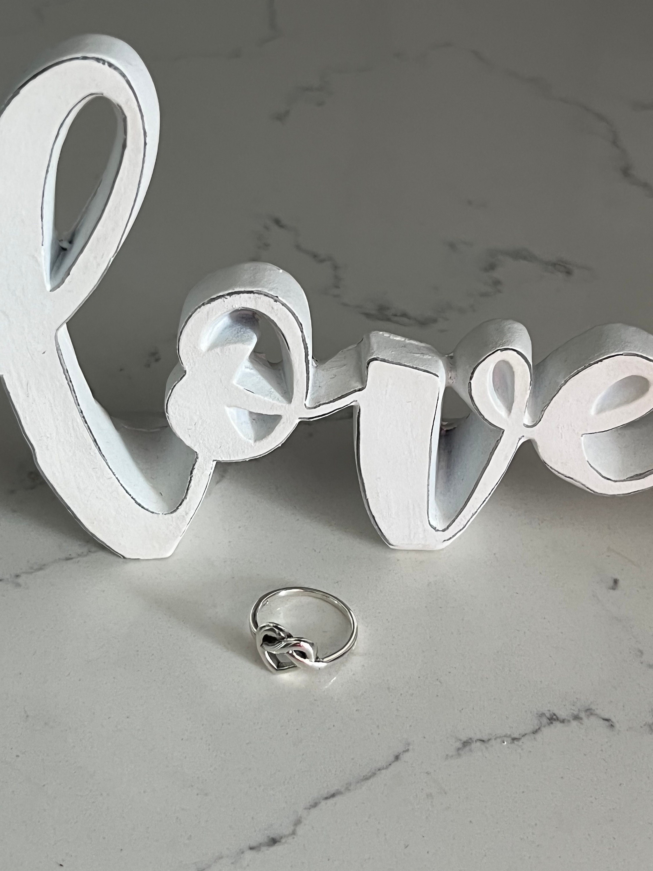 Sterling Silver Celtic Love Knot Ring: Statement Band - Etsy