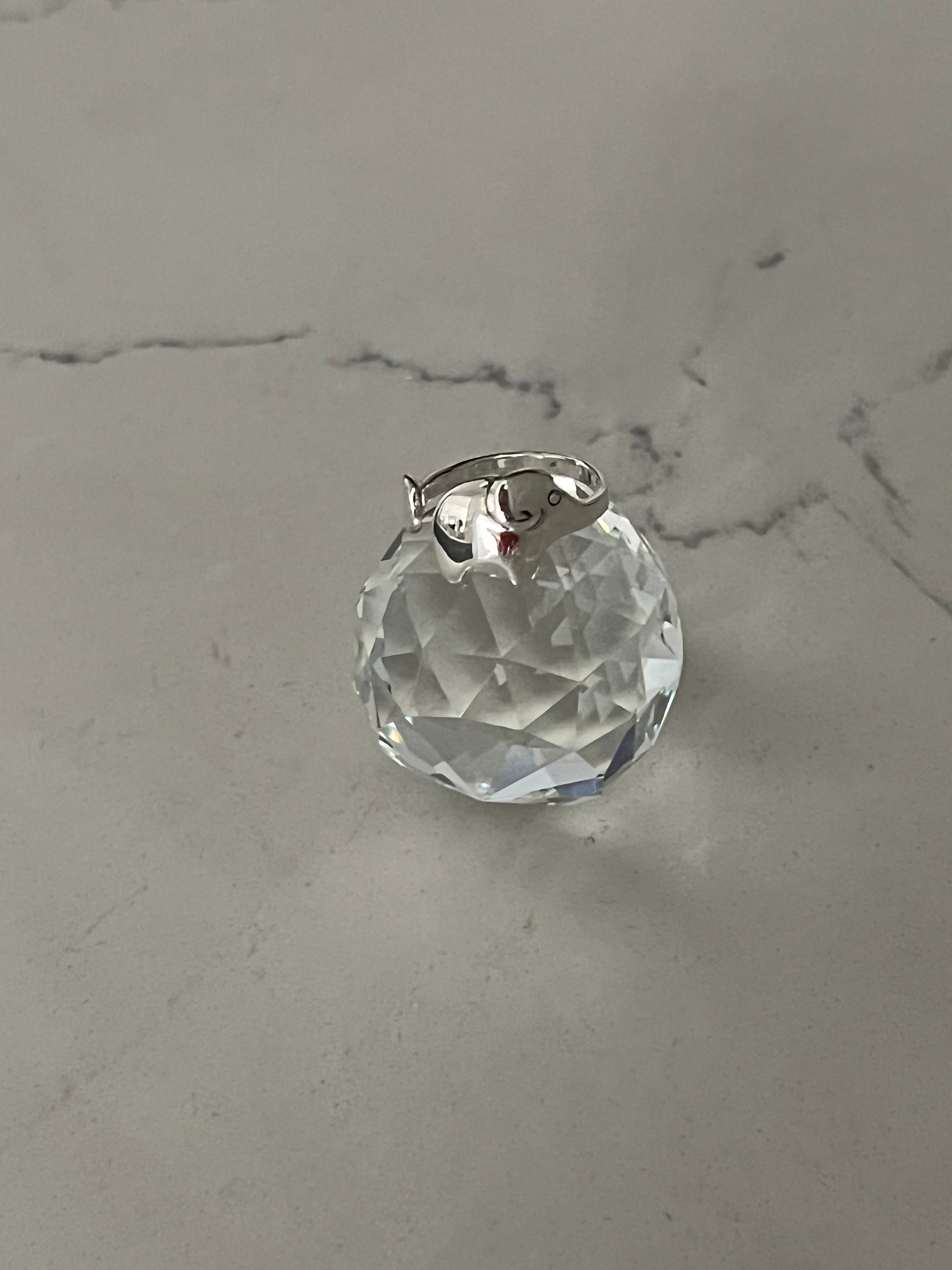 Sterling Silver Elephant With Long Trunk Ring, Animal Lover Jewelry ...