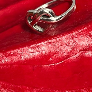 Sterling Silver Celtic Love Knot Ring: Statement Band - Etsy