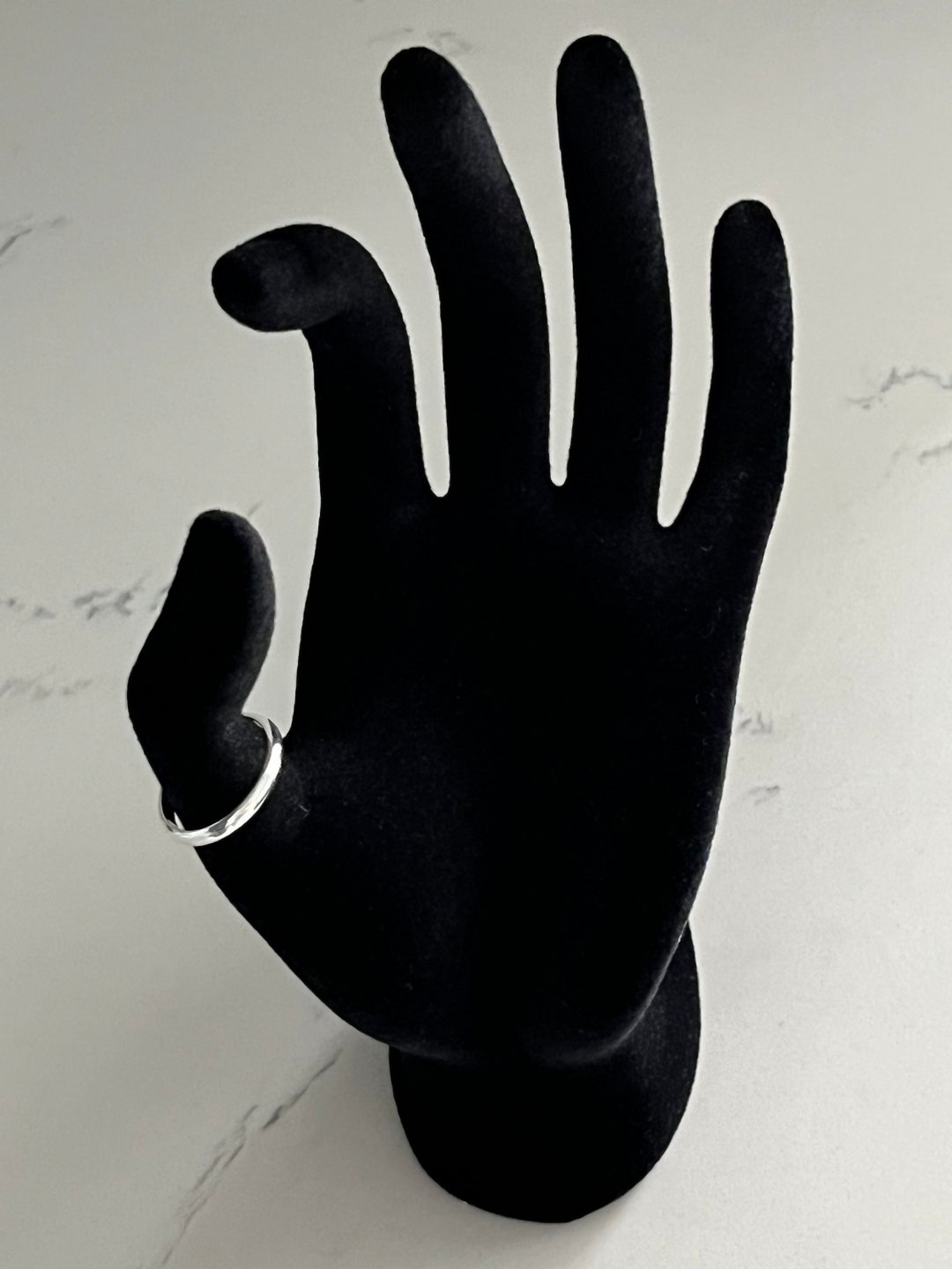 Sterling Silver 3mm Wedding Band Ring, Silver Thumb Ring, for Her - Etsy