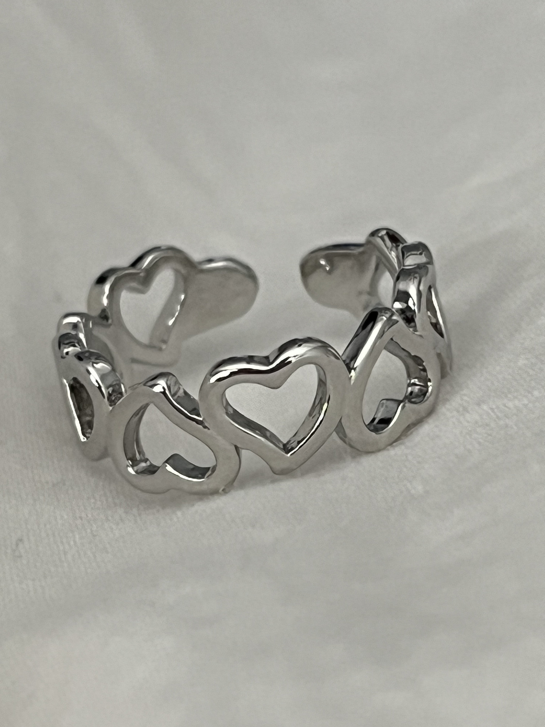 Stainless Steel Toe Rings, Adjustable Open Toe Rings, Flower, Heart ...
