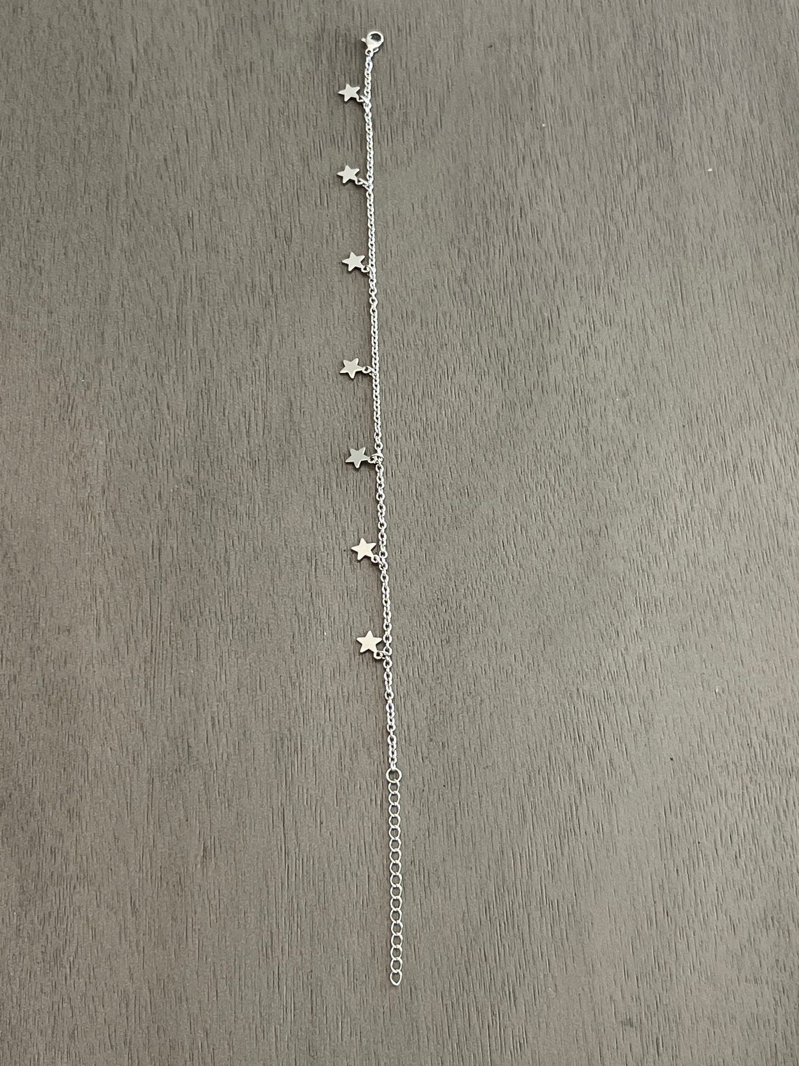 Stainless Steel Anklet With Dangling Stars, Adjustable Dangling Stars ...