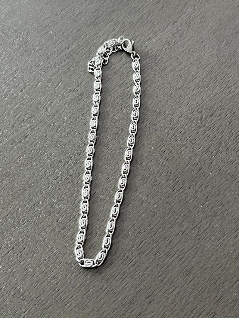 Stainless Steel Scroll Anklet, Plain Anklet, Simple Ankle Anklet, for ...