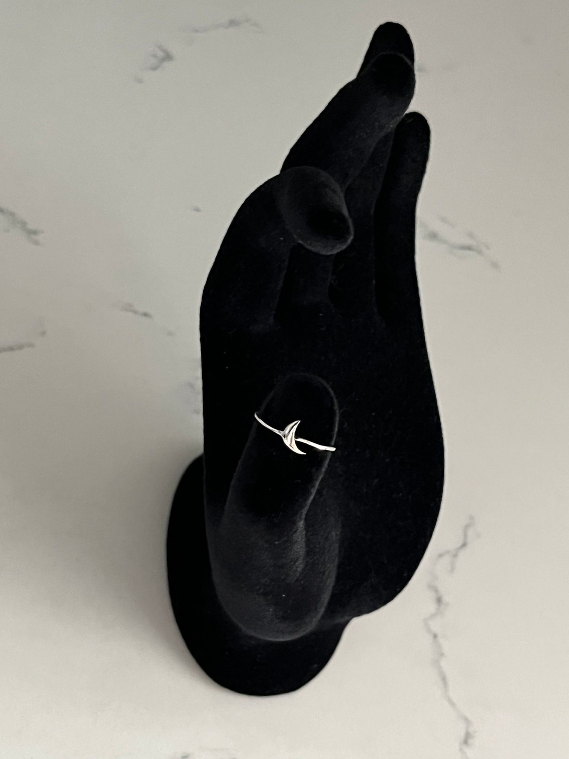 Sterling Silver Crescent Moon Toe Ring, Adjustable Toe Ring, Celestial ...