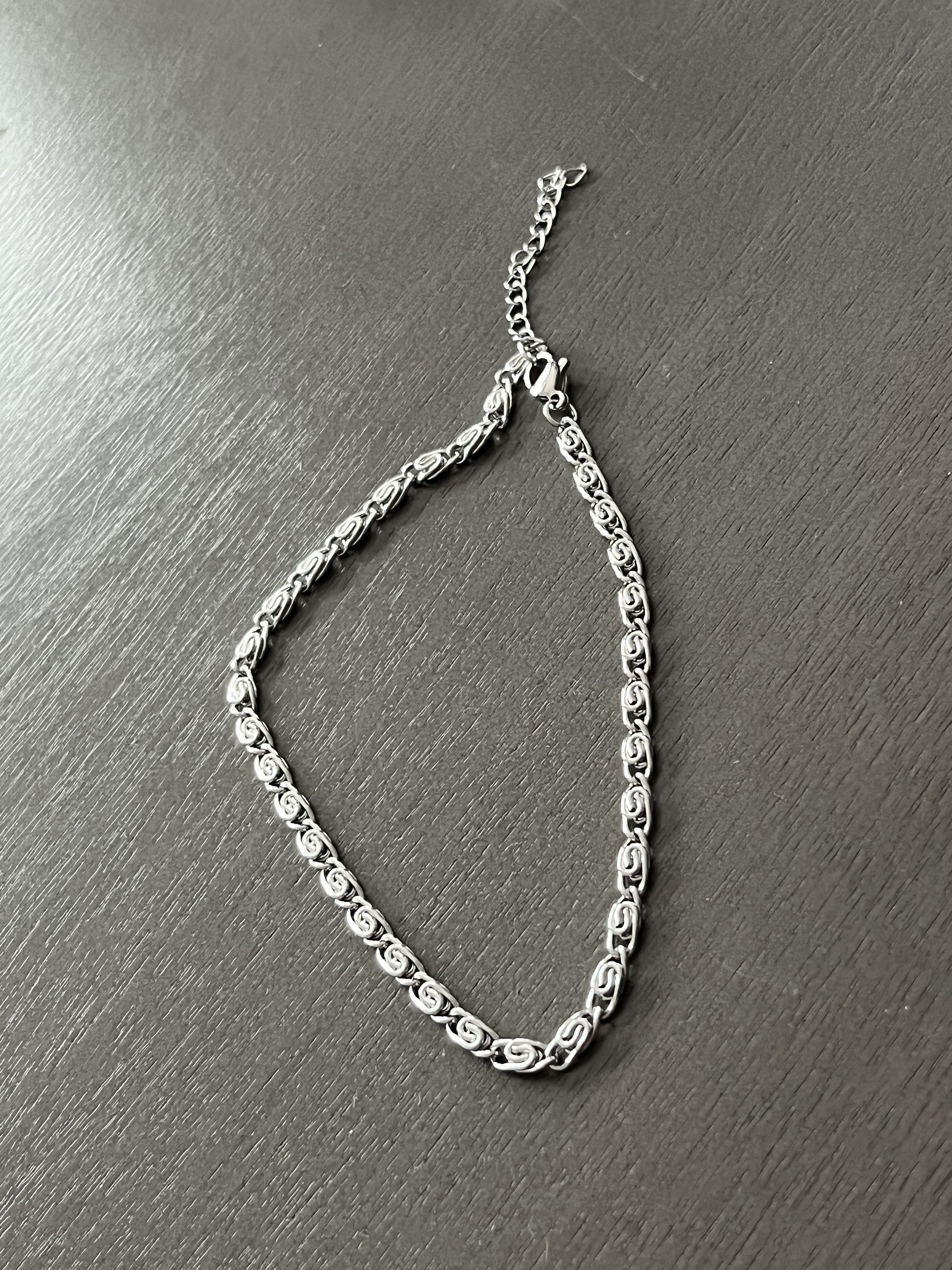 Stainless Steel Scroll Anklet, Plain Anklet, Simple Ankle Anklet, for ...