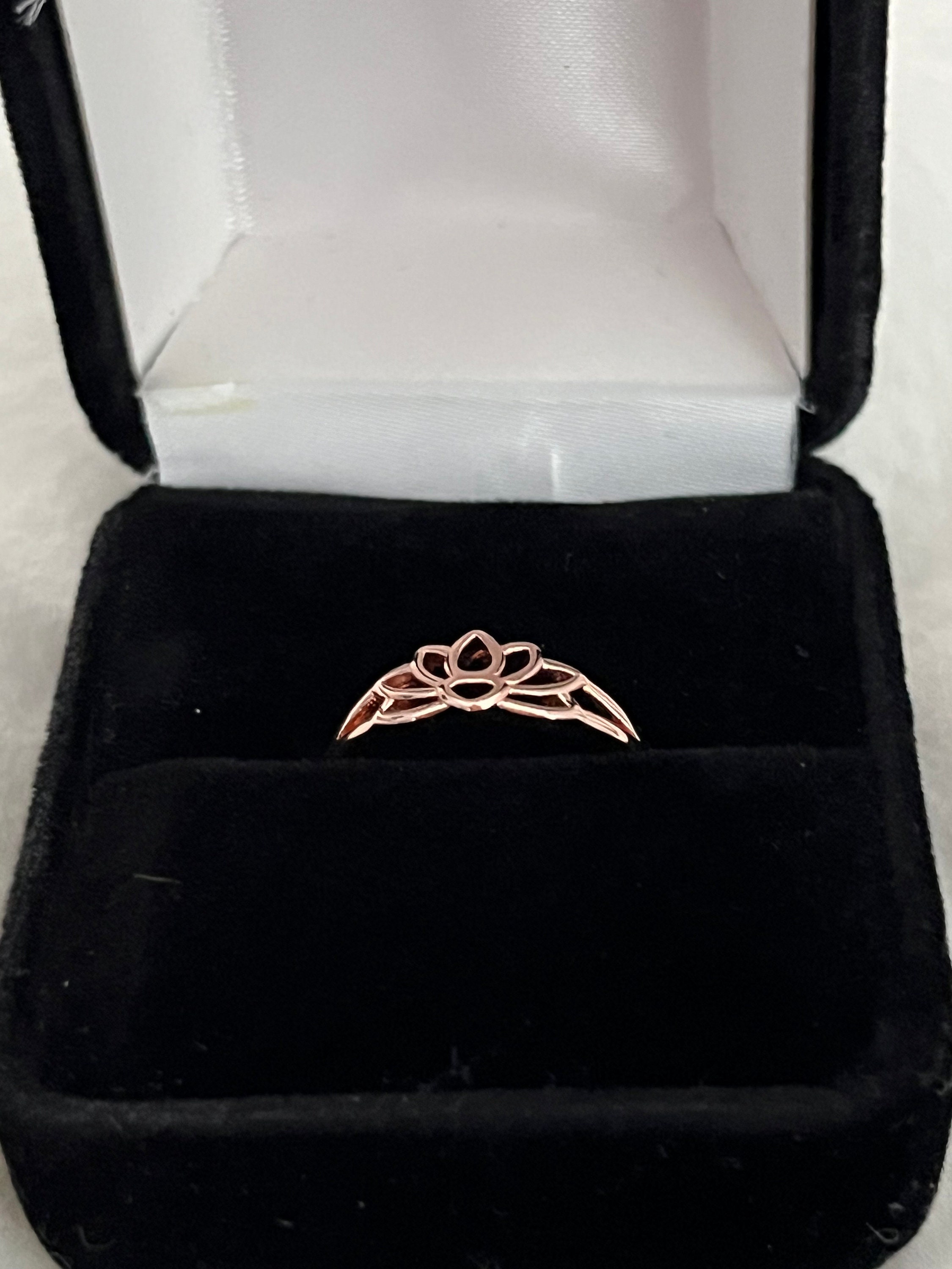 Elegant Style Stainless Steel Foot Ring, Hollow Lotus Adjustable Open ...