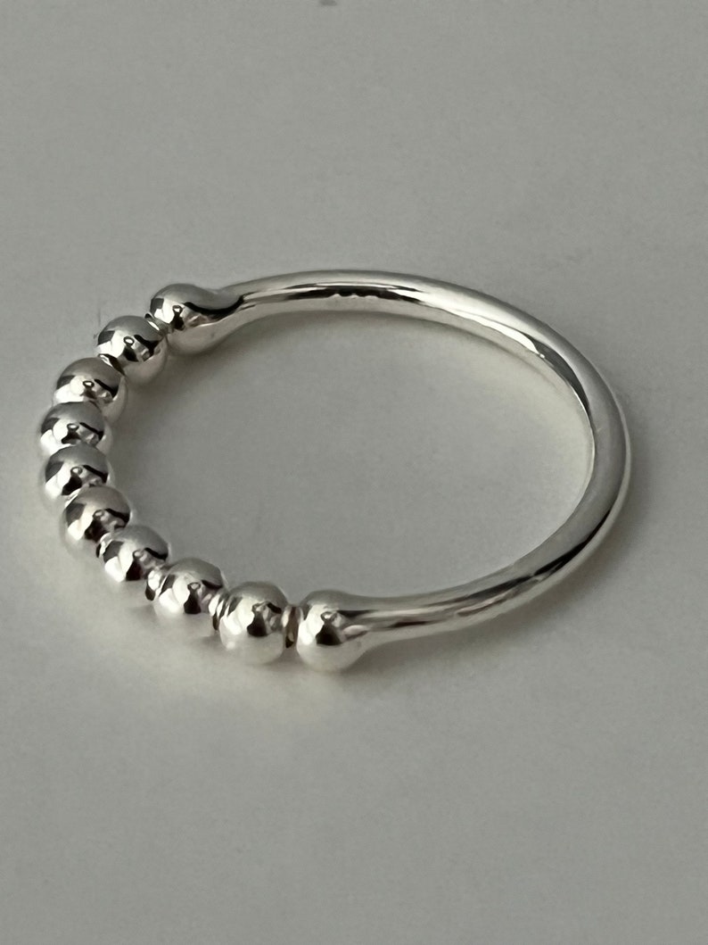 Solid 925 Sterling Silver Bead Ring With 2.5 Mm Ball Beads - Etsy