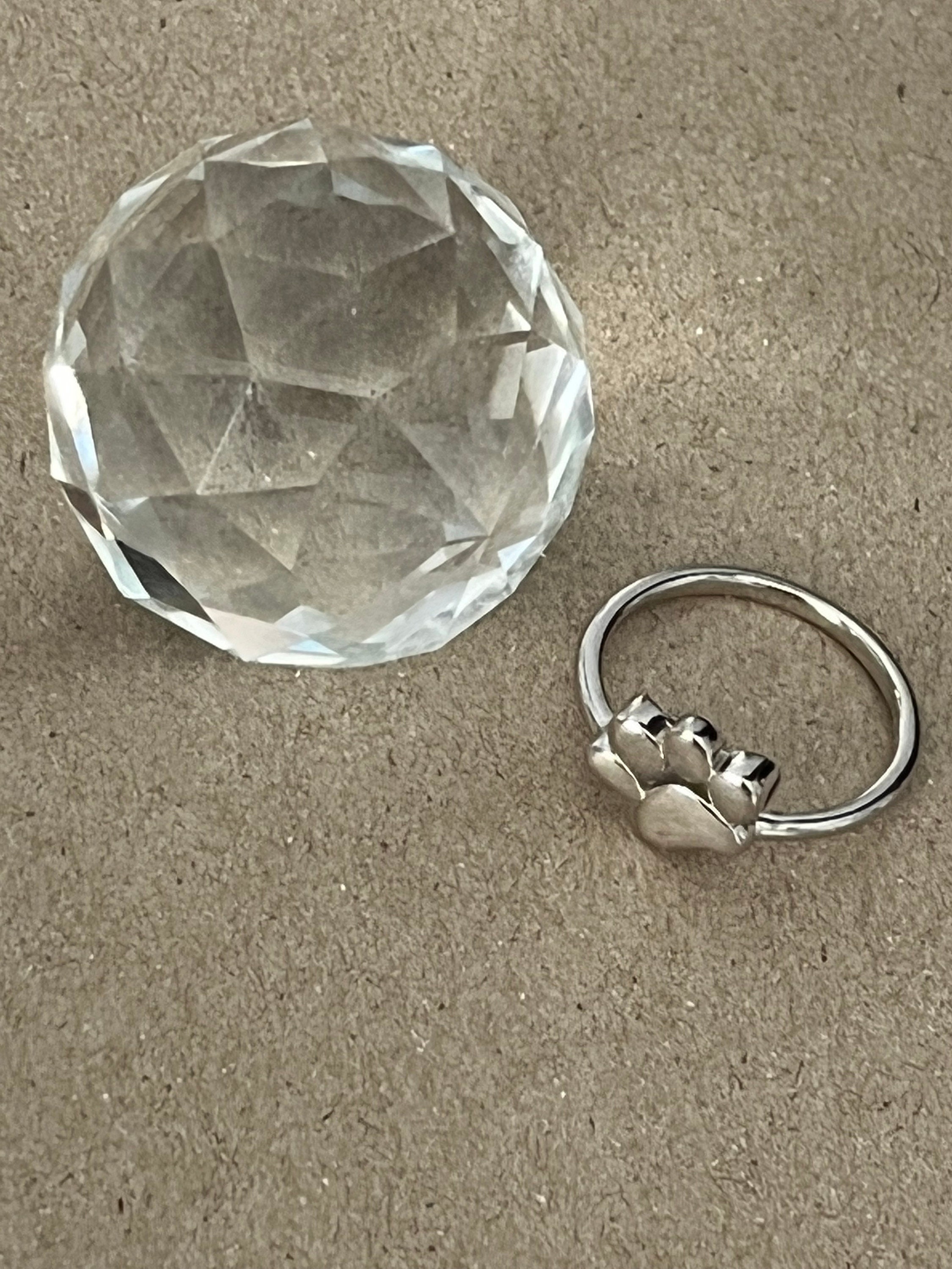 Dog Paw 925 Sterling Silver Ring, Dog Lover Ring, for Her - Etsy