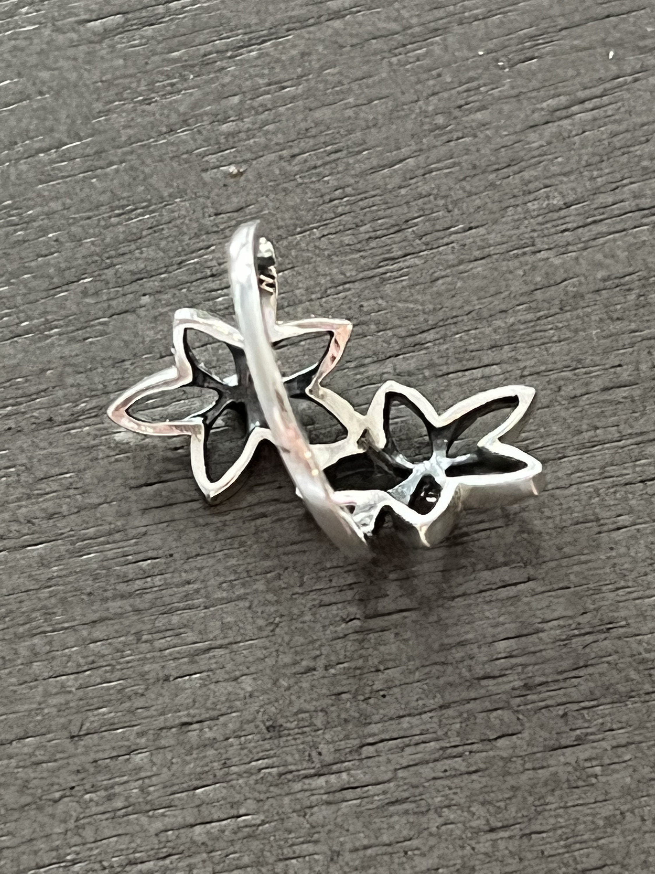 Sterling Silver Dancing Flowers Ring: Floral Statement Ring - Etsy