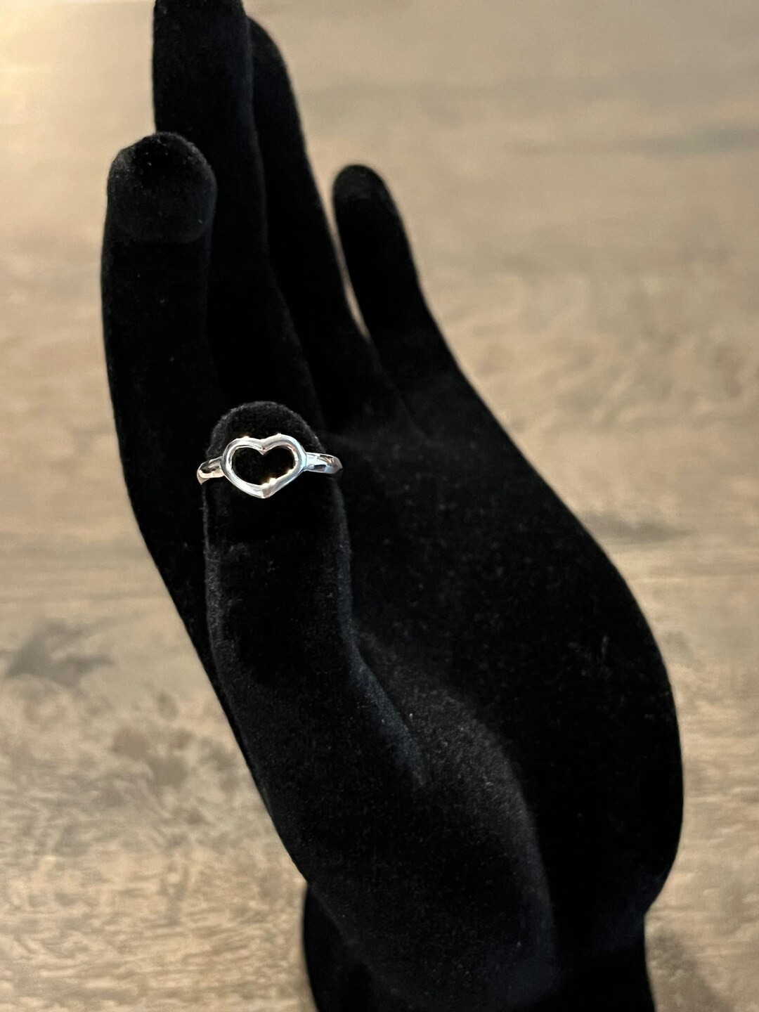 Sterling Silver Open Heart Toe Ring, Adjustable Toe Ring, Dainty Toe ...