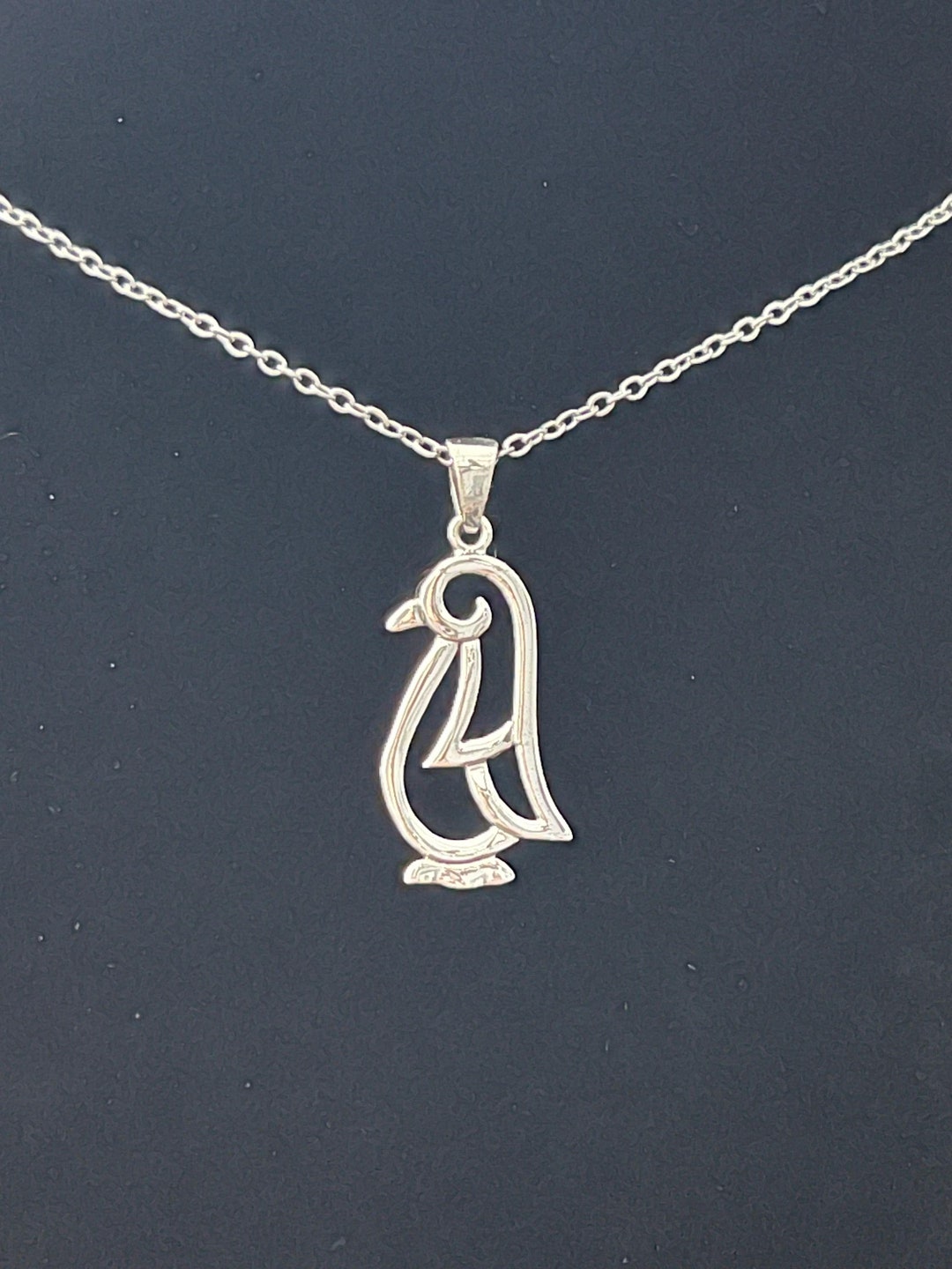 Sterling Silver High Polish Penguin Pendant, Penguin Pendant Lover's ...