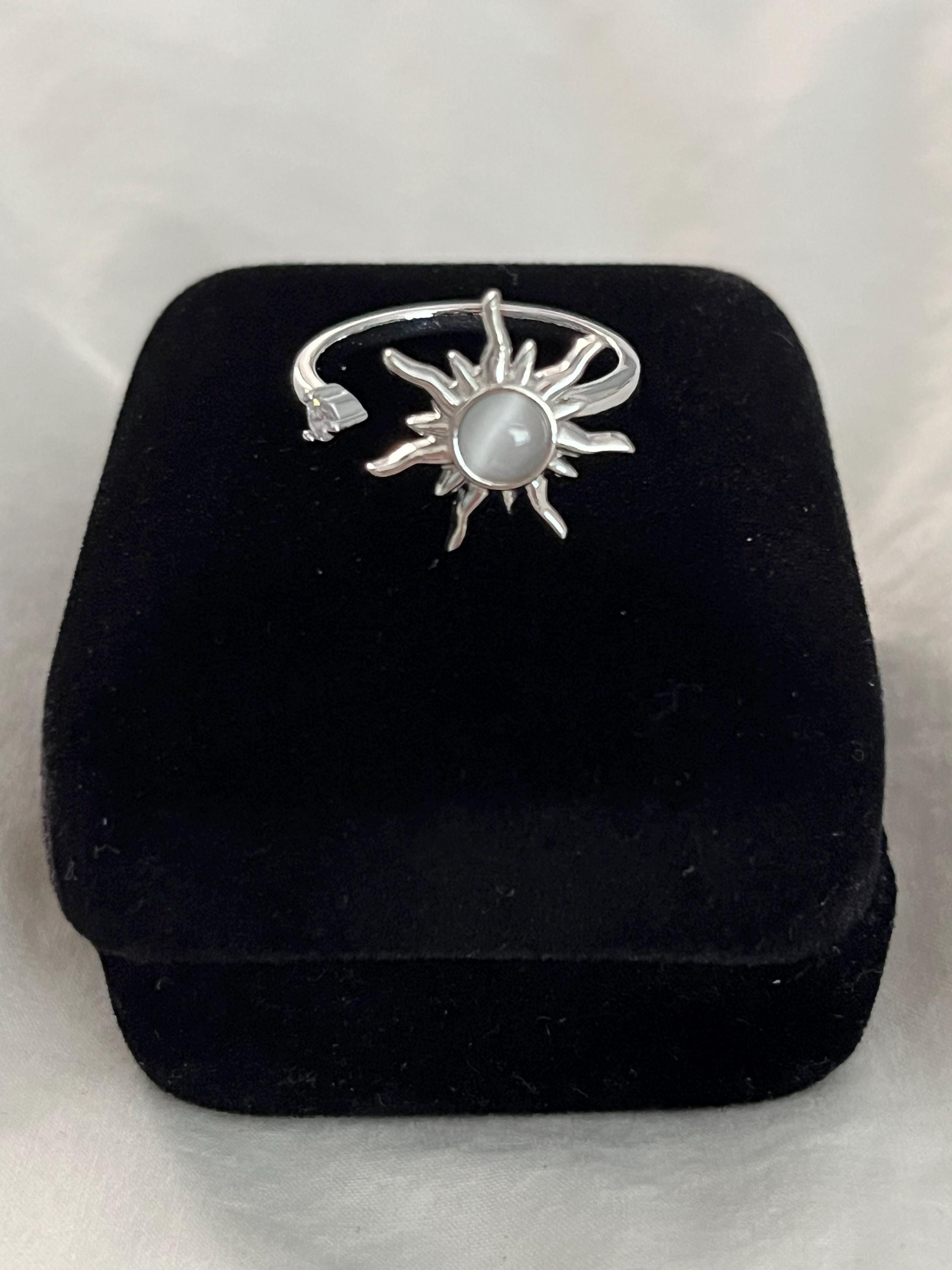 Female Decompression Ring, Rotatable Opening Adjustable Finger Ring ...