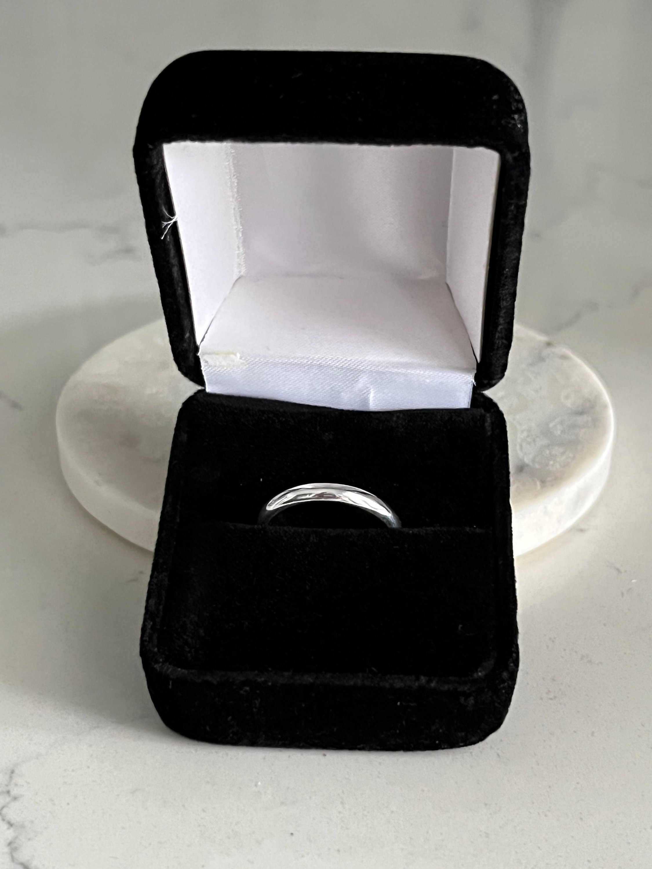 Sterling Silver 3mm Wedding Band Ring, Silver Thumb Ring, for Her - Etsy