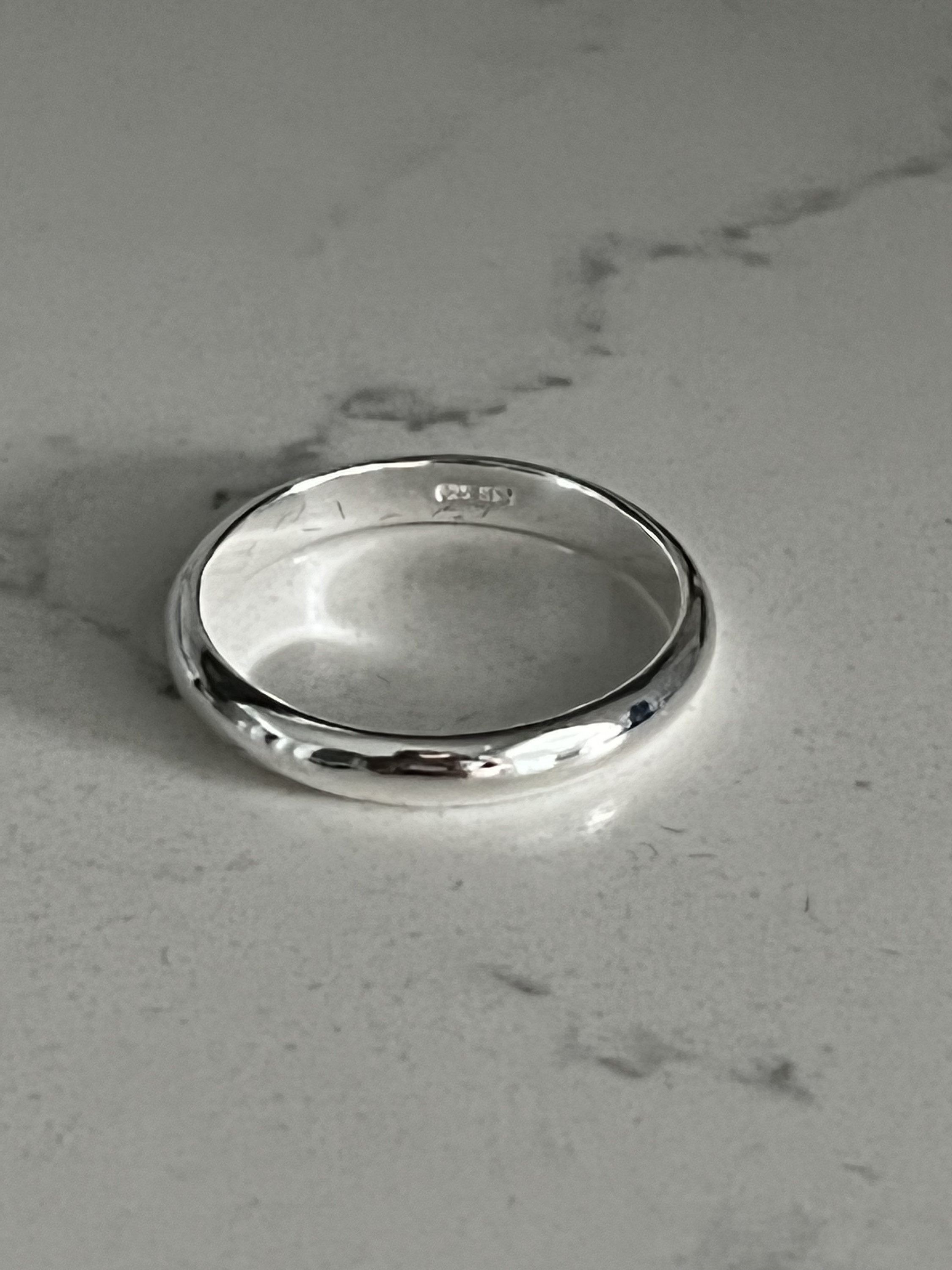 Sterling Silver 3mm Wedding Band Ring, Silver Thumb Ring, for Her - Etsy