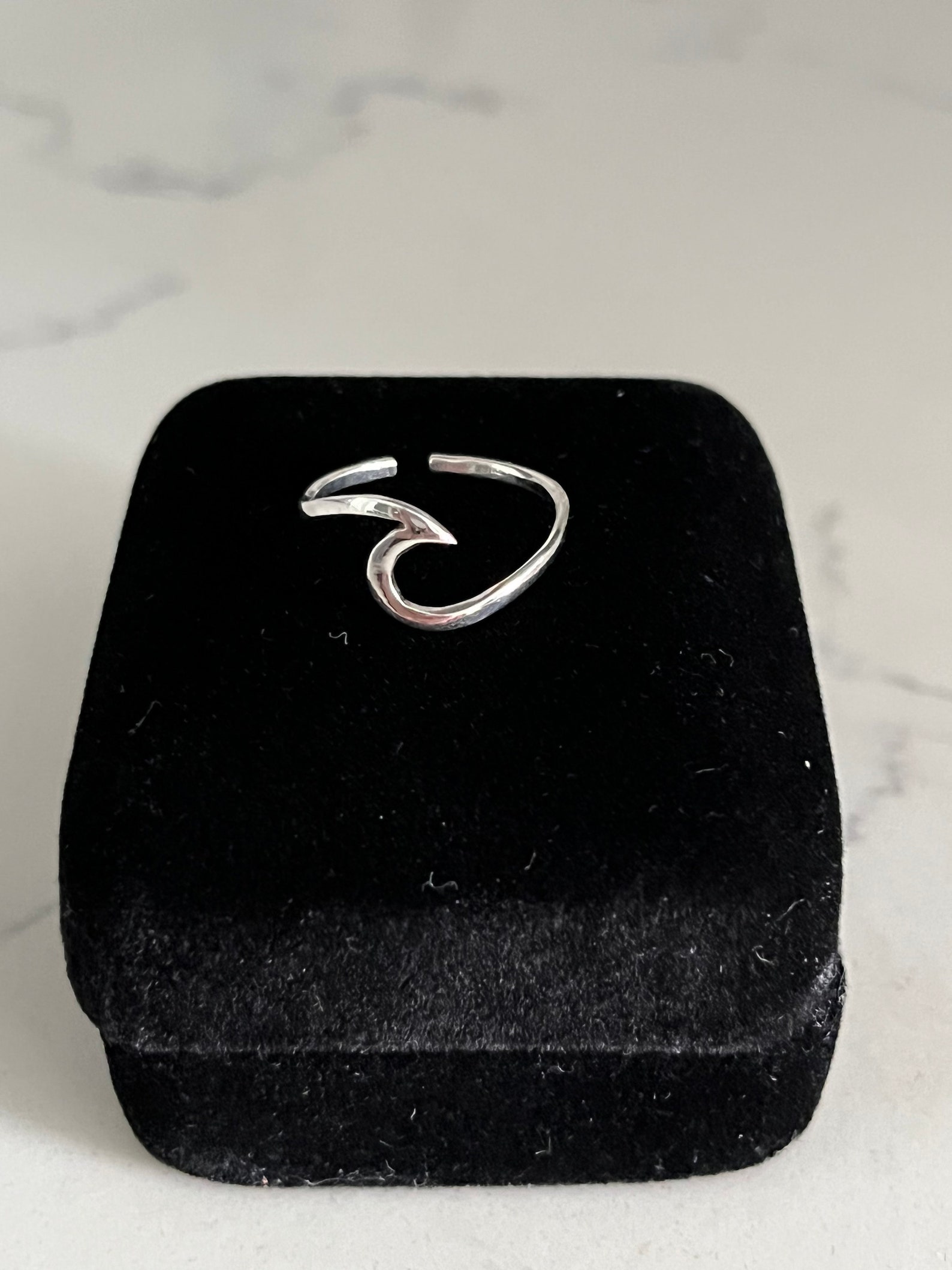 Sterling Silver Breaking Wave Toe Ring: Adjustable Beach Jewelry - Etsy