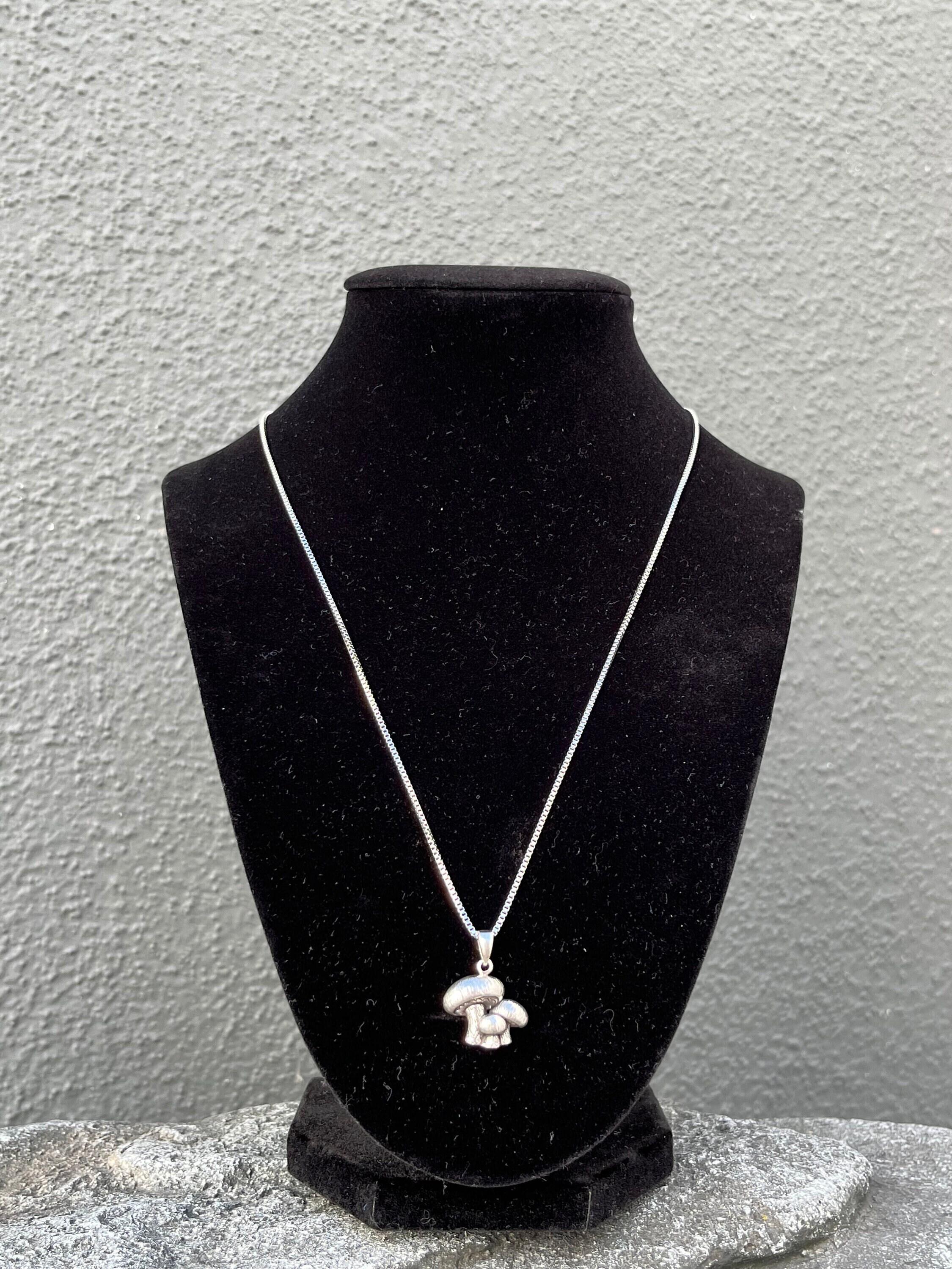 Sterling Silver Mushroom Family Pendant Silver Mushroom - Etsy