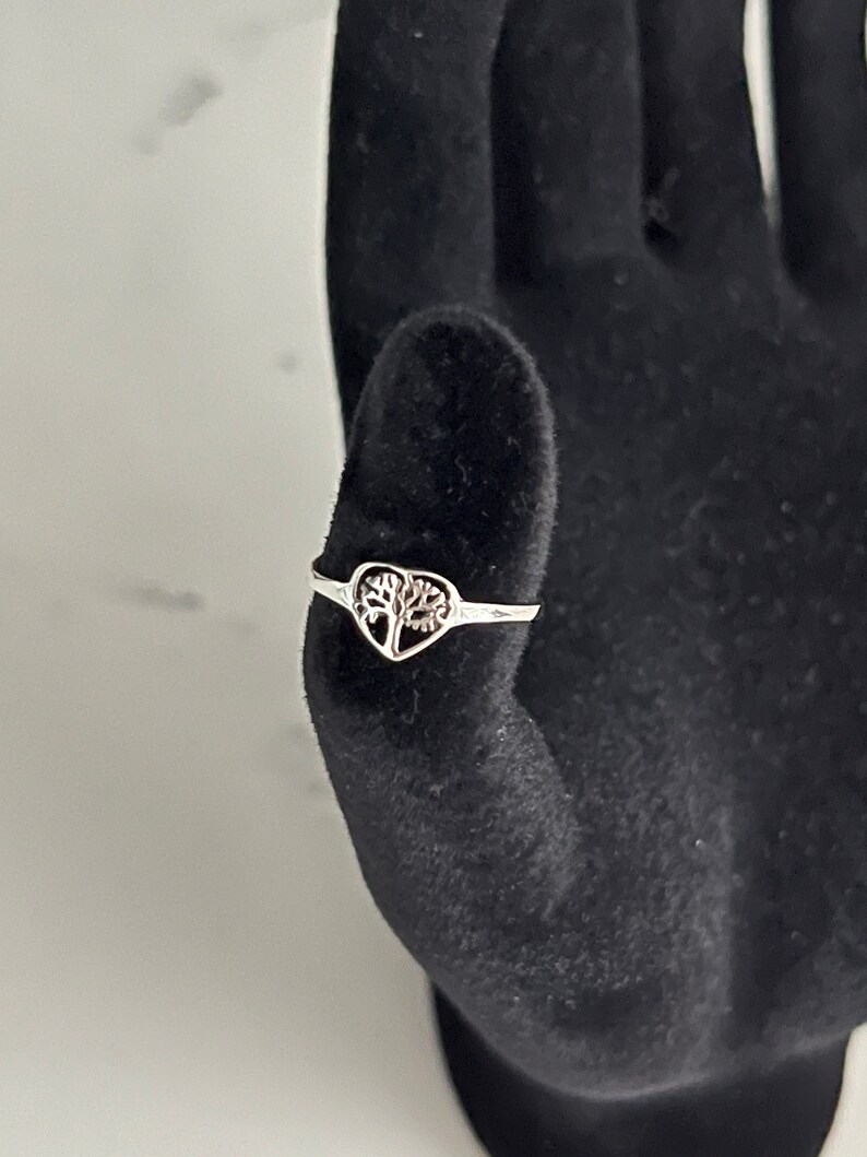 Sterling Silver Tree of Life in Heart Toe Ring Adjustable - Etsy
