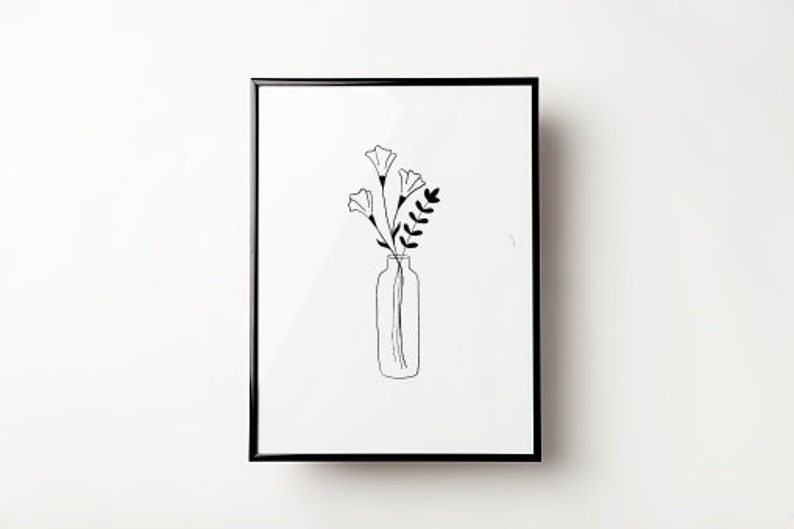 Printable Flower Vase - Etsy