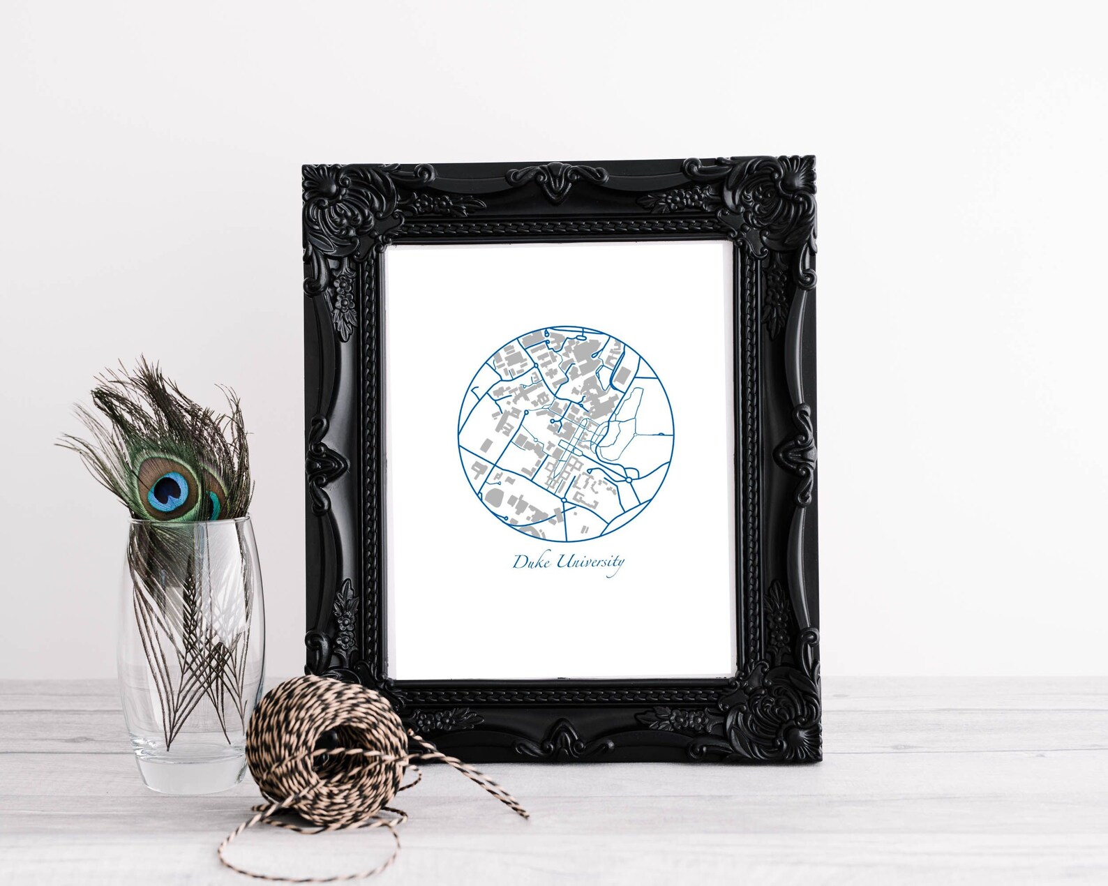 Duke University Campus Map Print Instant Digital Download Home - Etsy