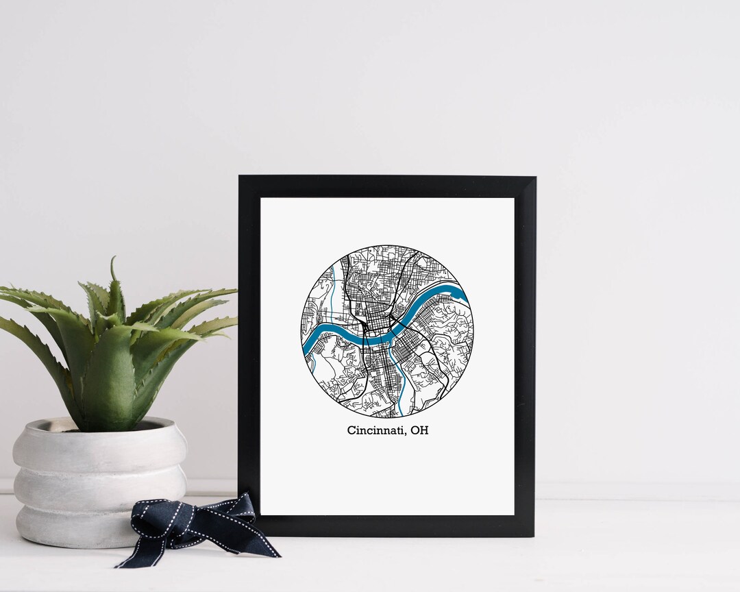 Cincinnati OH Map / Queen City Map / Cincinnati Map / Street Map ...