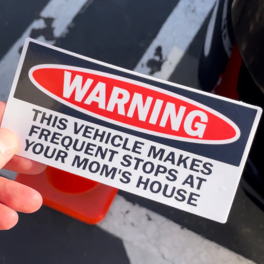 Warning Bumper Sticker - Etsy