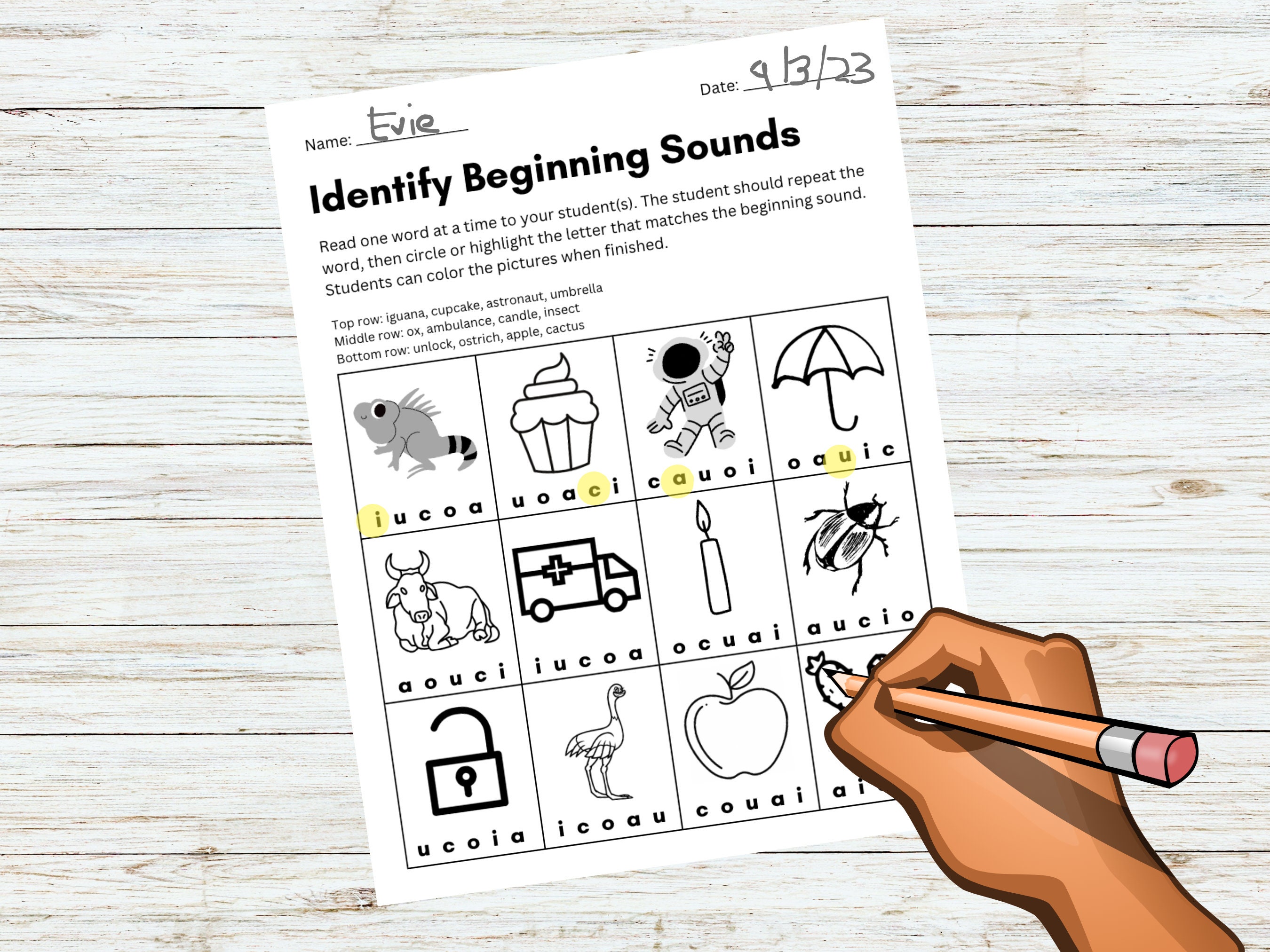 Beginning Sounds Worksheets for Phonemic Awareness, Science of Reading ...