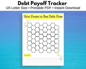 Debt Payoff Tracker Printable - Etsy