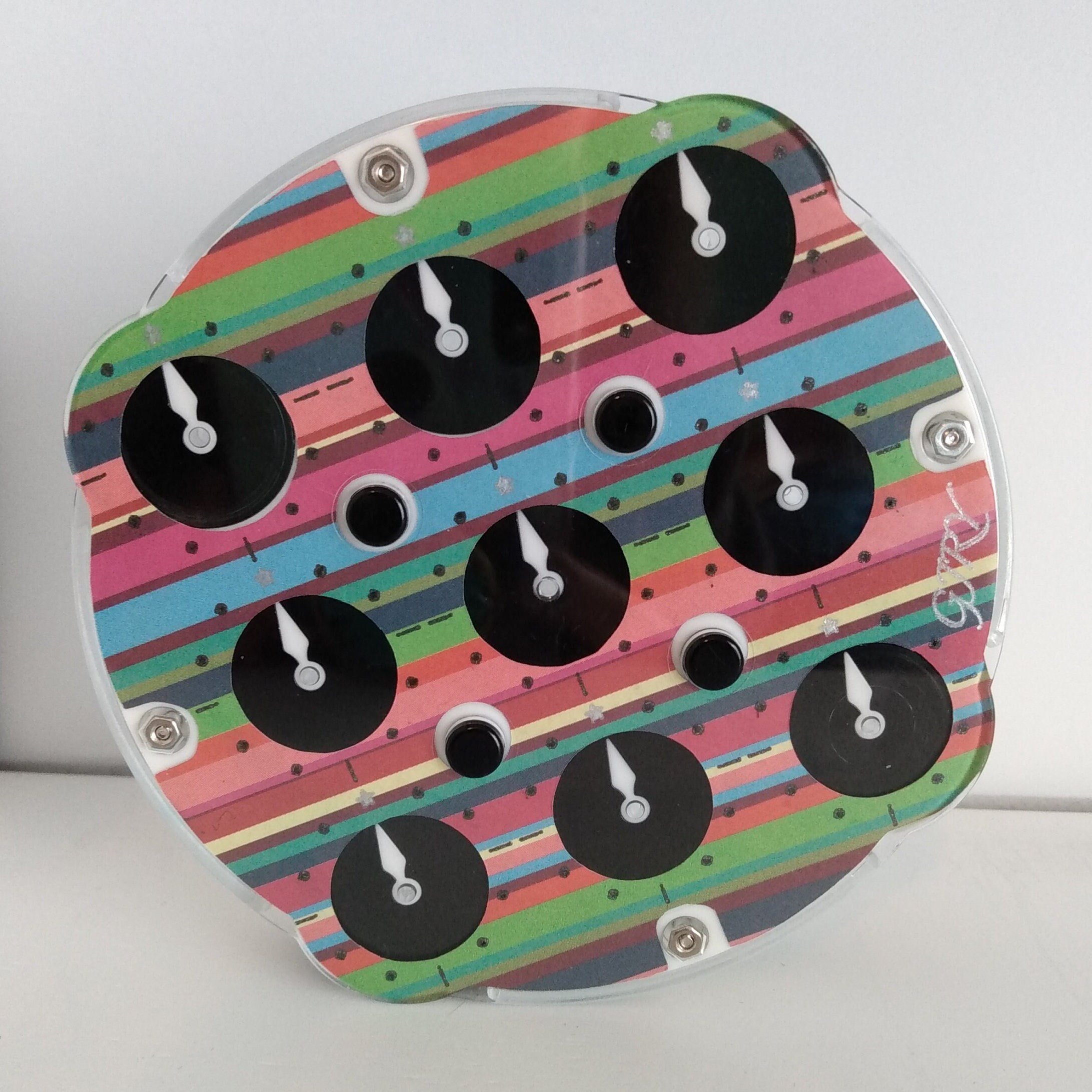 Buy Rainbow Patterned GJRY Inserts Series 2 | Rubik's Clock Cover ...