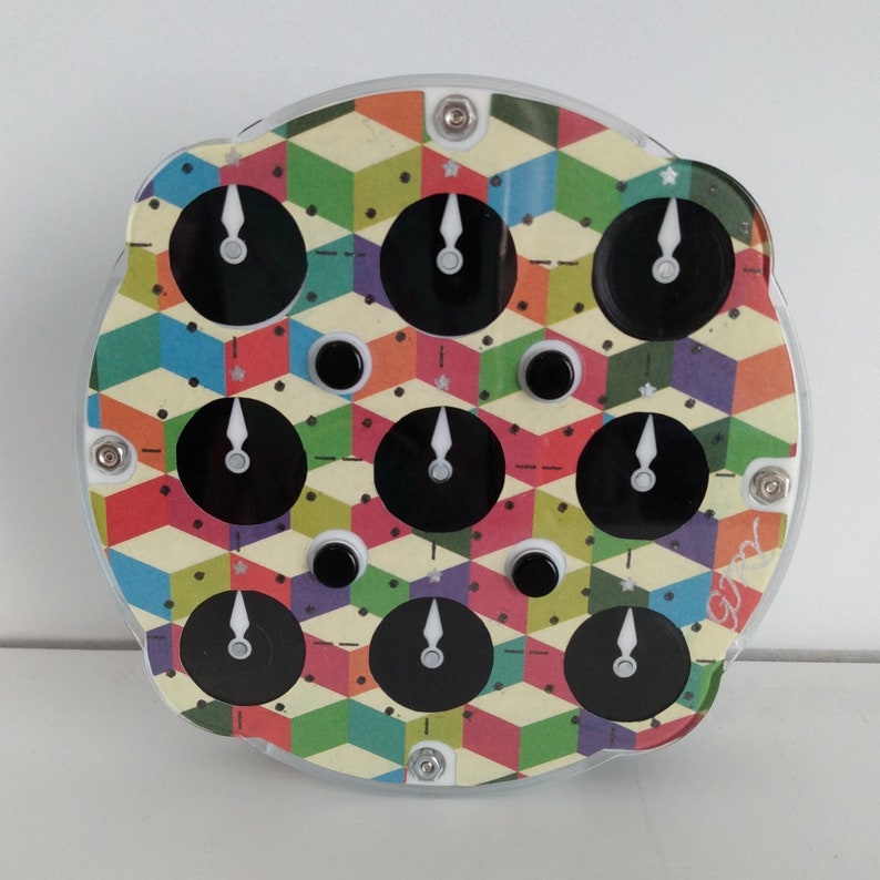 Buy Rainbow Patterned GJRY Inserts Series 2 | Rubik's Clock Cover ...