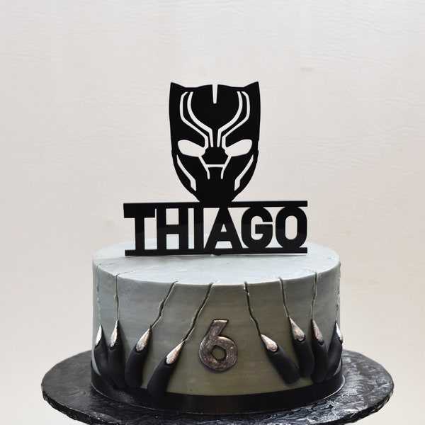 Panther Cake Topper - Etsy