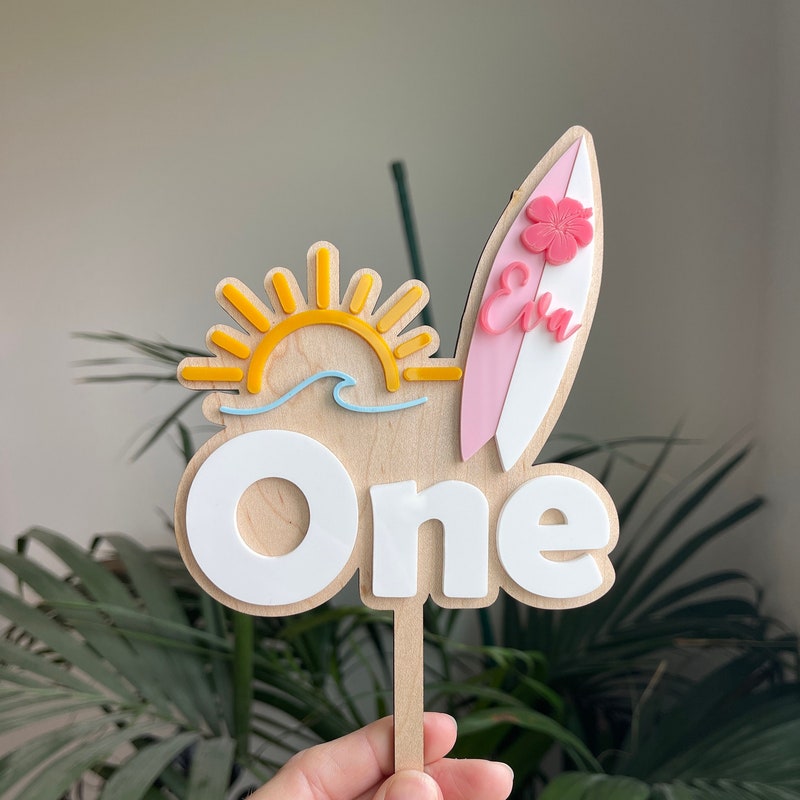 Surfing Cake Topper - Etsy